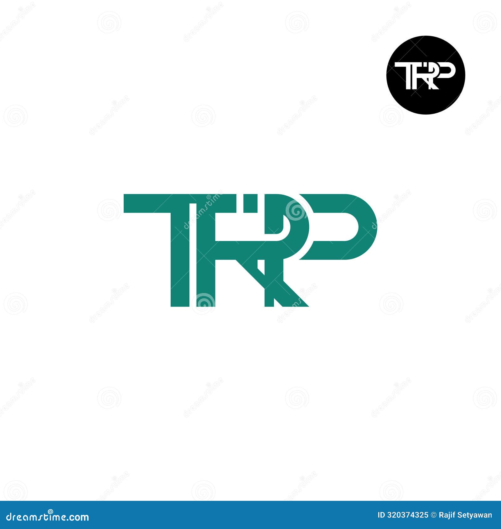 TRP Logo Letter Monogram Design Stock Vector - Illustration of design ...