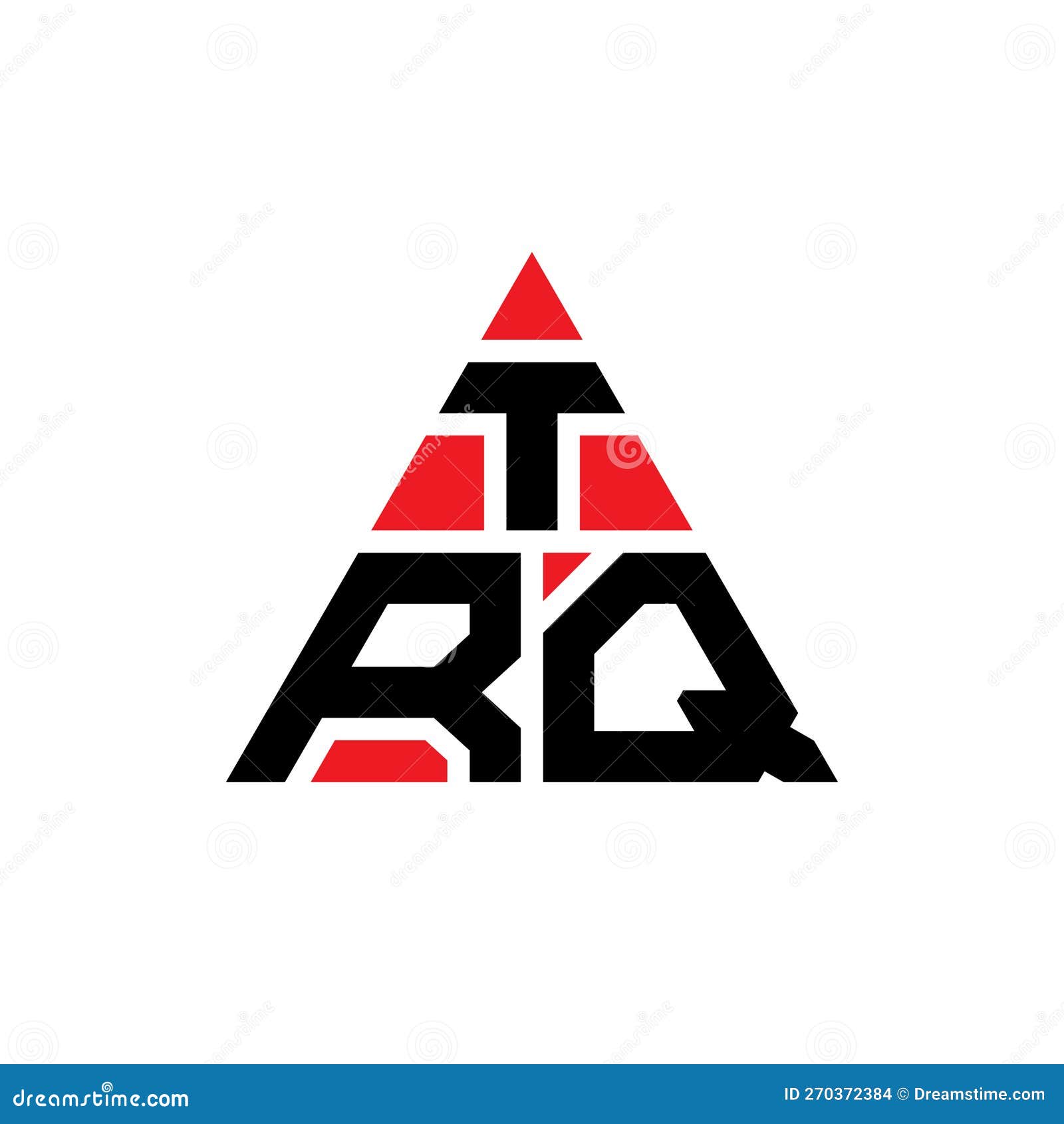 TRQ Triangle Letter Logo Design with Triangle Shape. TRQ Triangle Logo ...