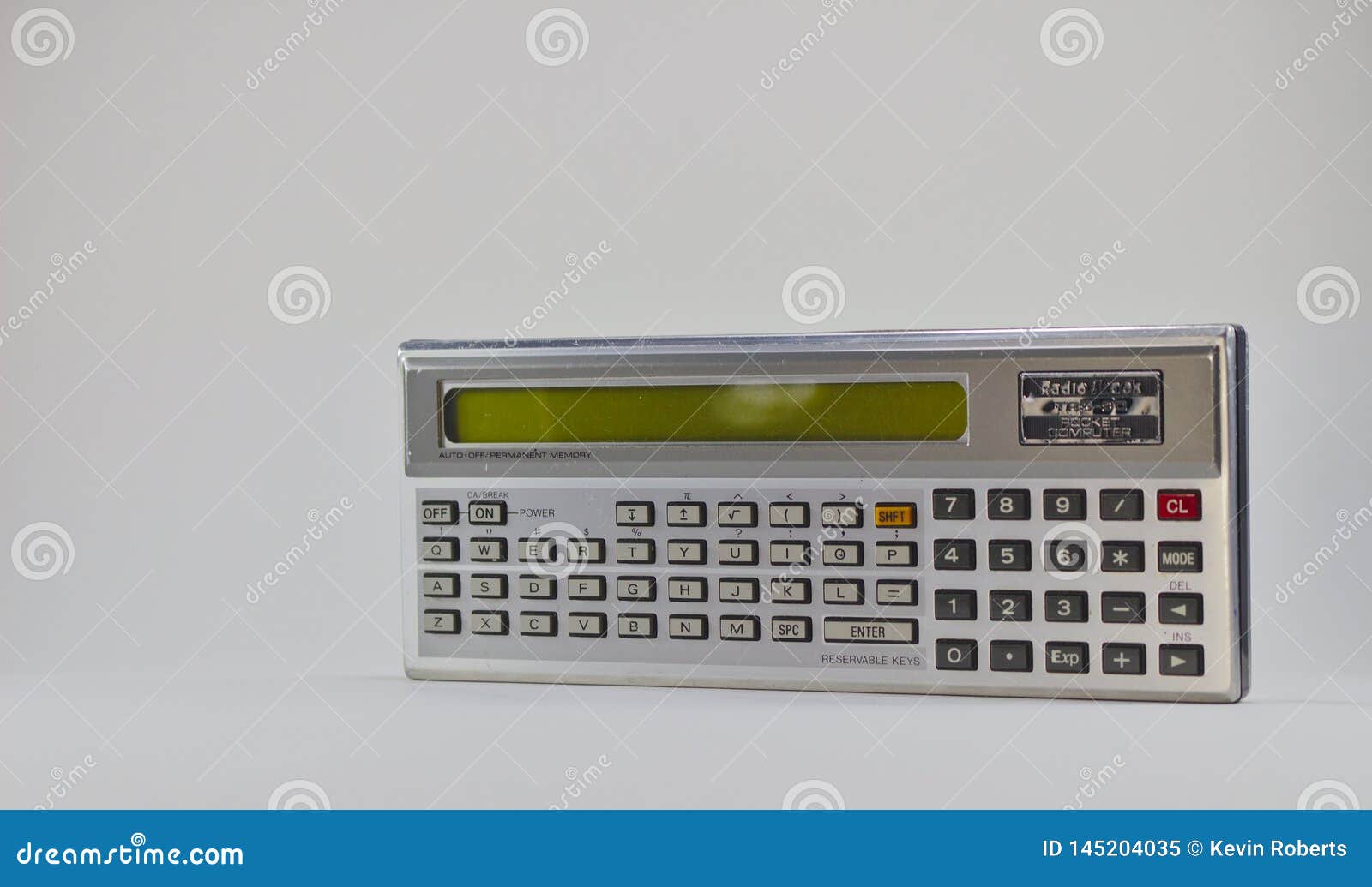 Trs- 80 Pocket Computer 3146 Stock Image - Image of office ...