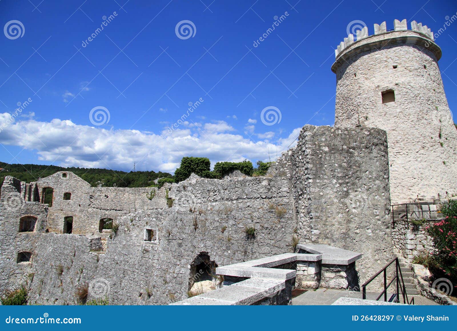 Trsat castle stock image. Image of building, ruin, exterior - 26428297