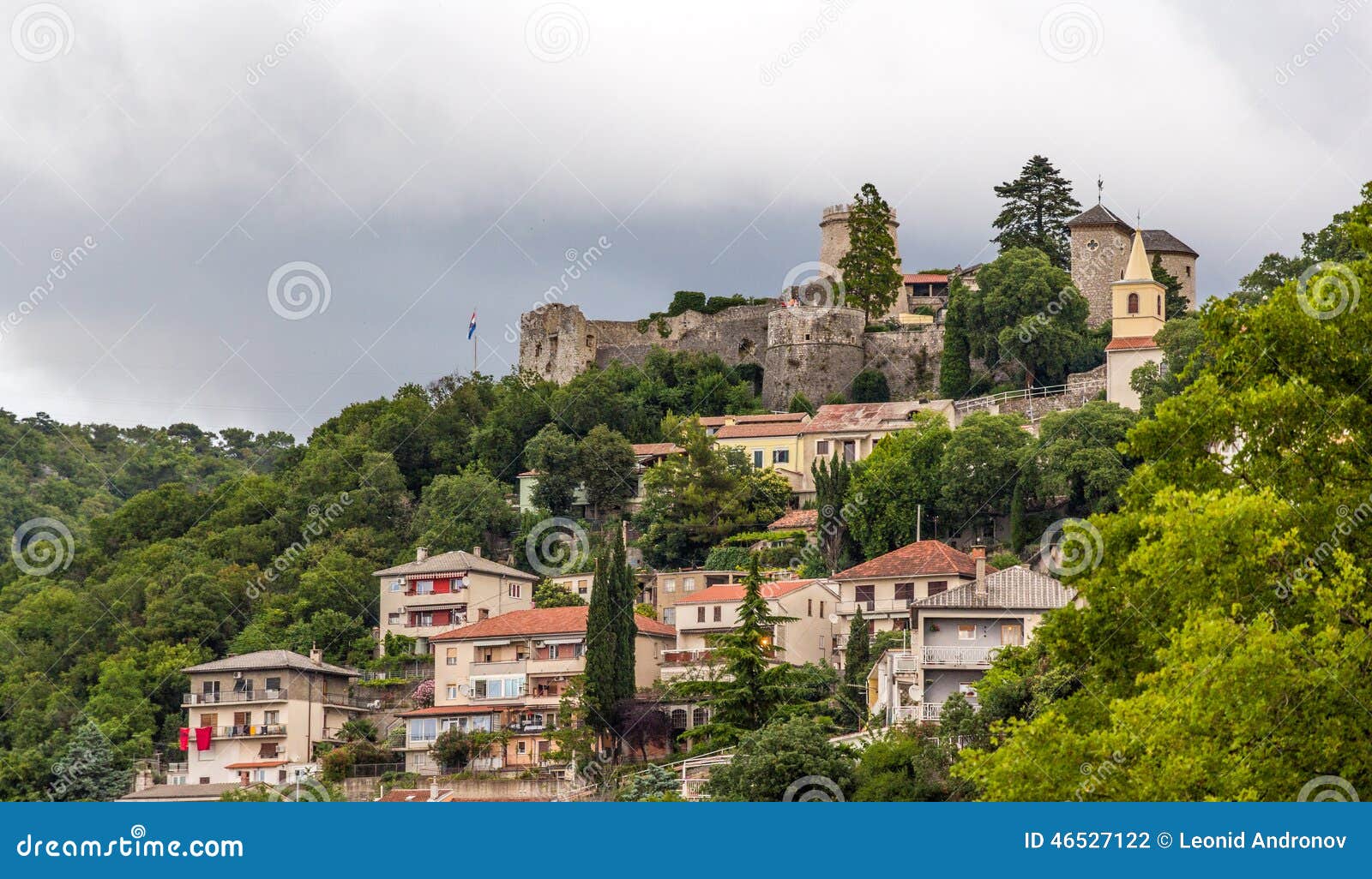 Trsat Castle in Rijeka, Croatia Stock Photo - Image of europe, history ...