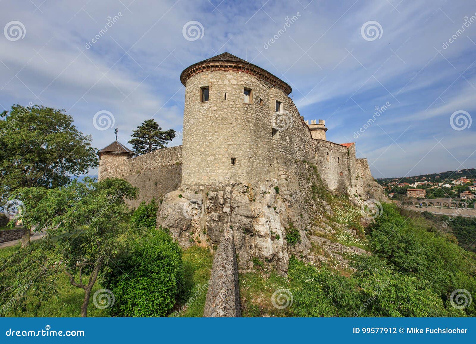 Trsat castle editorial photography. Image of landmark - 99577912