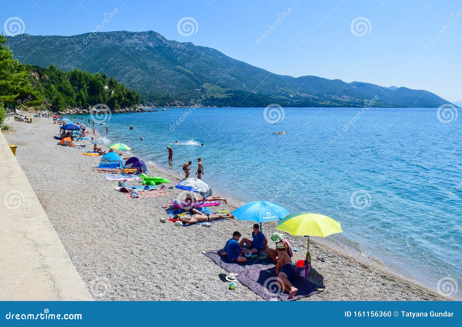 The Trstenica Beach, Orebic, Croatia Editorial Image - Image of holiday ... The Trstenica Beach, Orebic, Croatia Editorial Image - Image of holiday ...