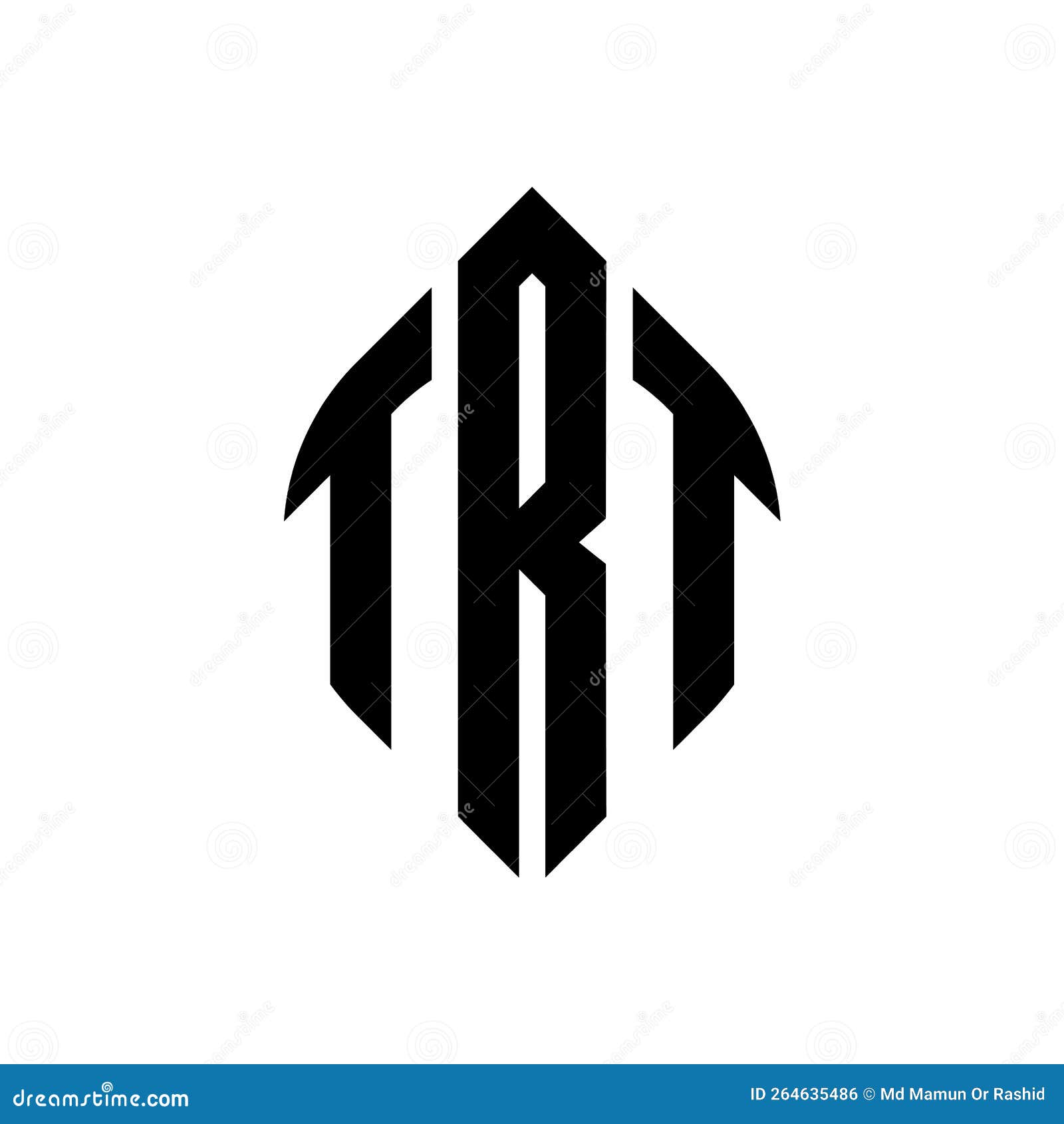 TRT Circle Letter Logo Design with Circle and Ellipse Shape. TRT ...