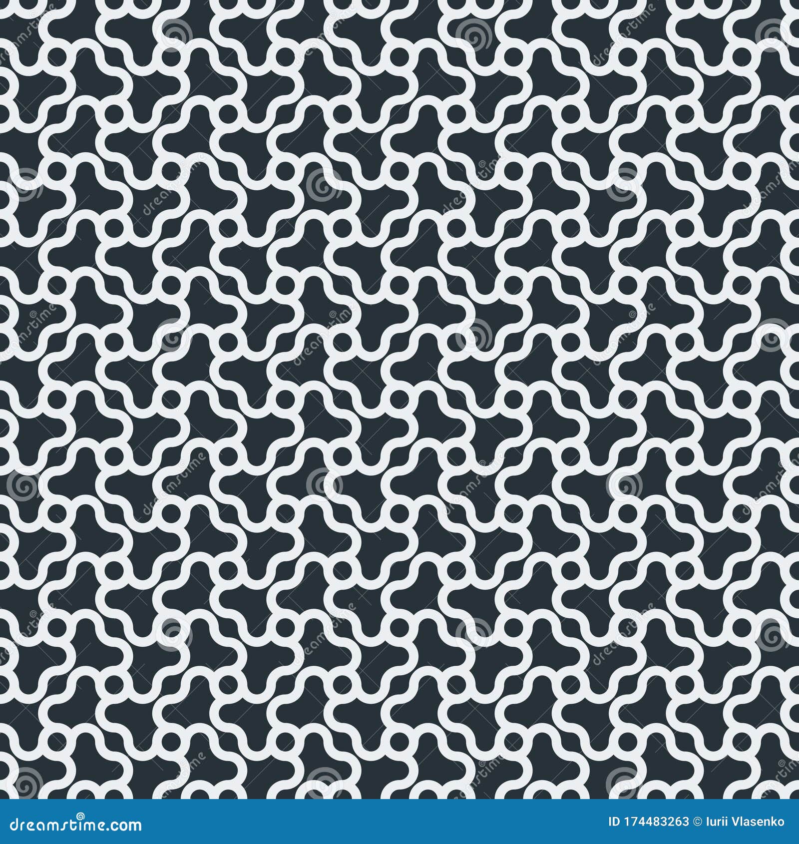 Truchet Motif Pattern Generative Tile Art Background Illustration Stock ...