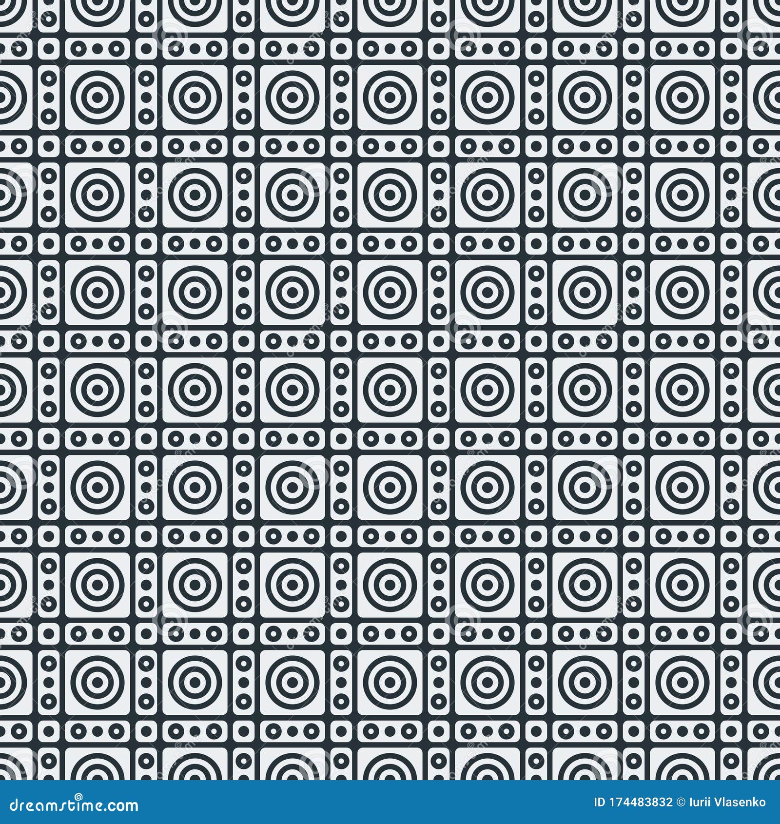 Truchet Motif Pattern Generative Tile Art Background Illustration Stock ...