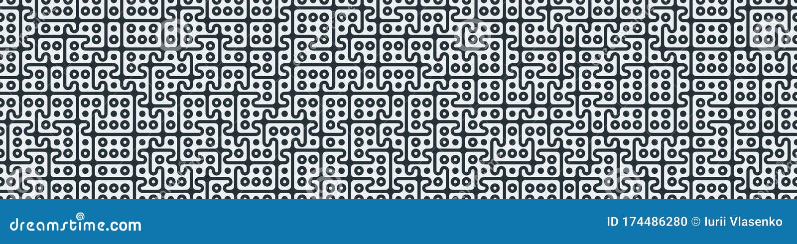 Truchet Random Pattern Generative Tile Art Background Illustration ...