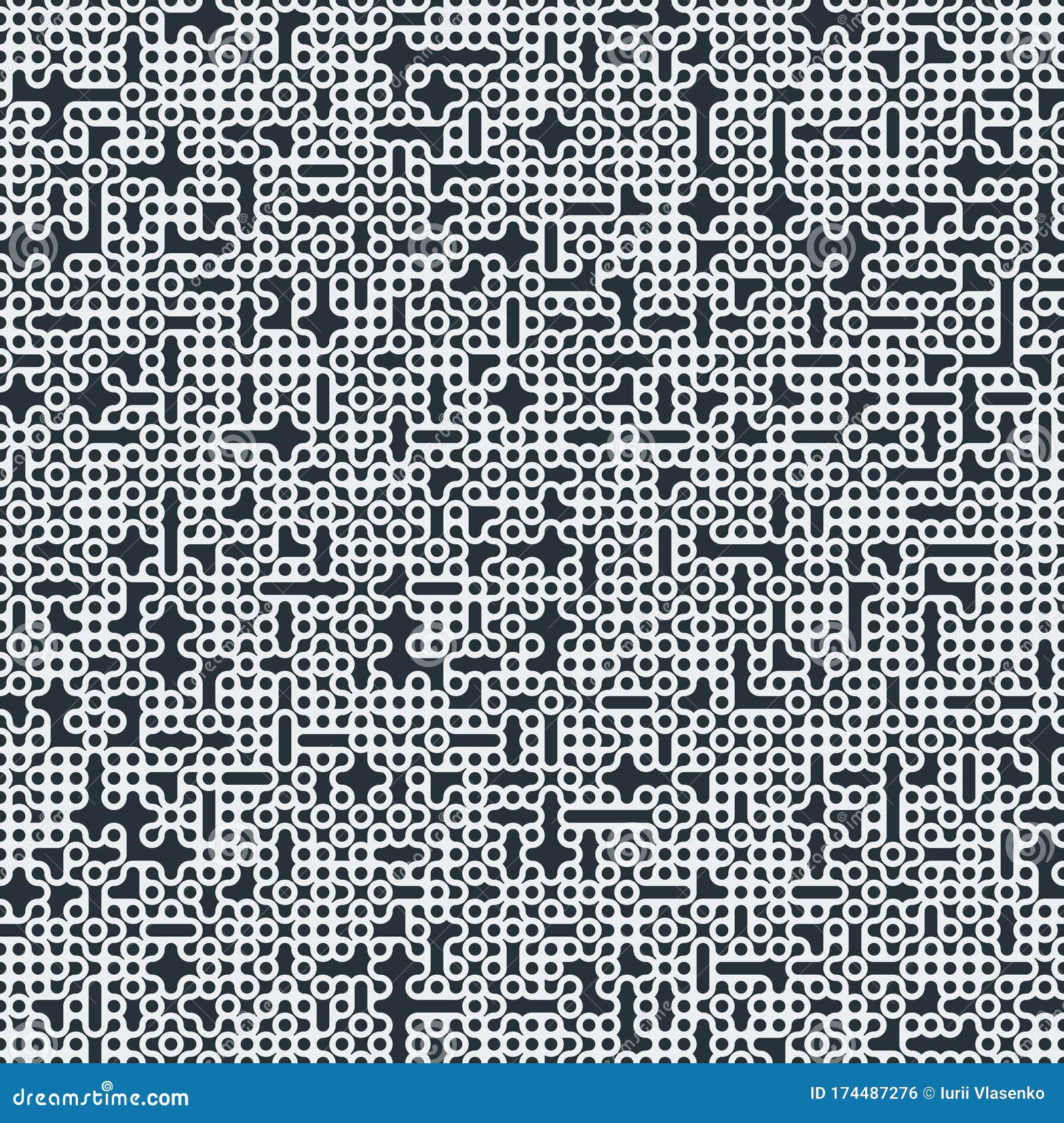 Truchet Random Pattern Generative Tile Art Background Illustration ...