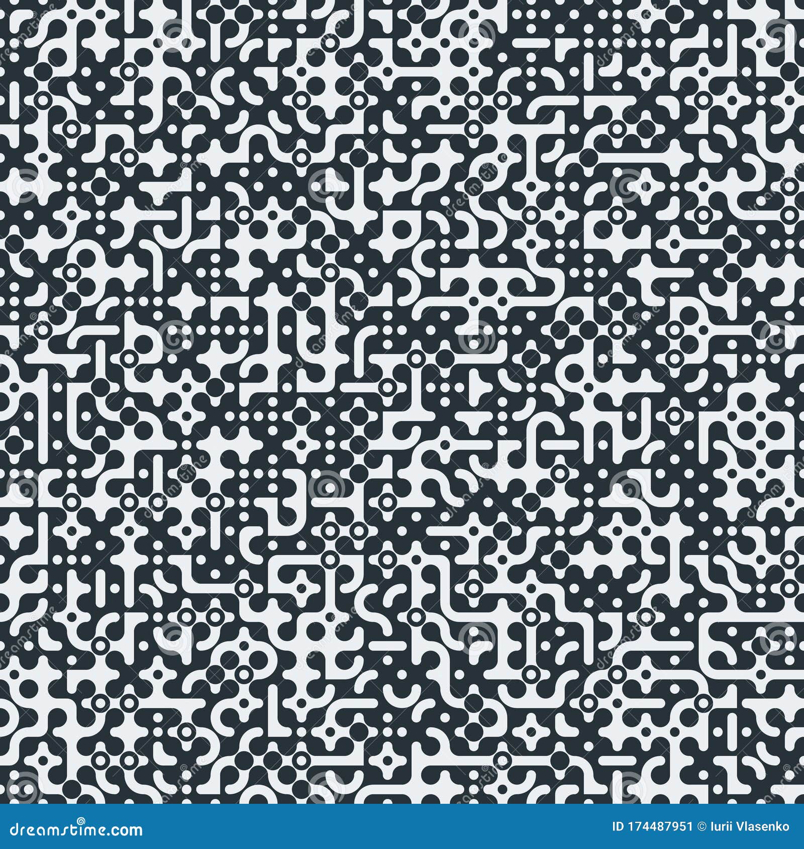 Truchet Random Pattern Generative Tile Art Background Illustration ...