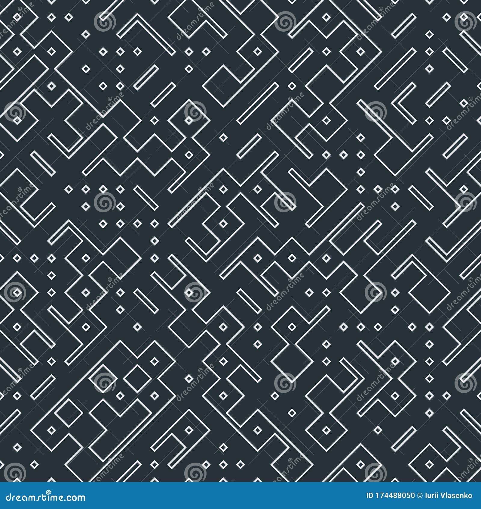 Truchet Random Pattern Generative Tile Art Background Illustration ...