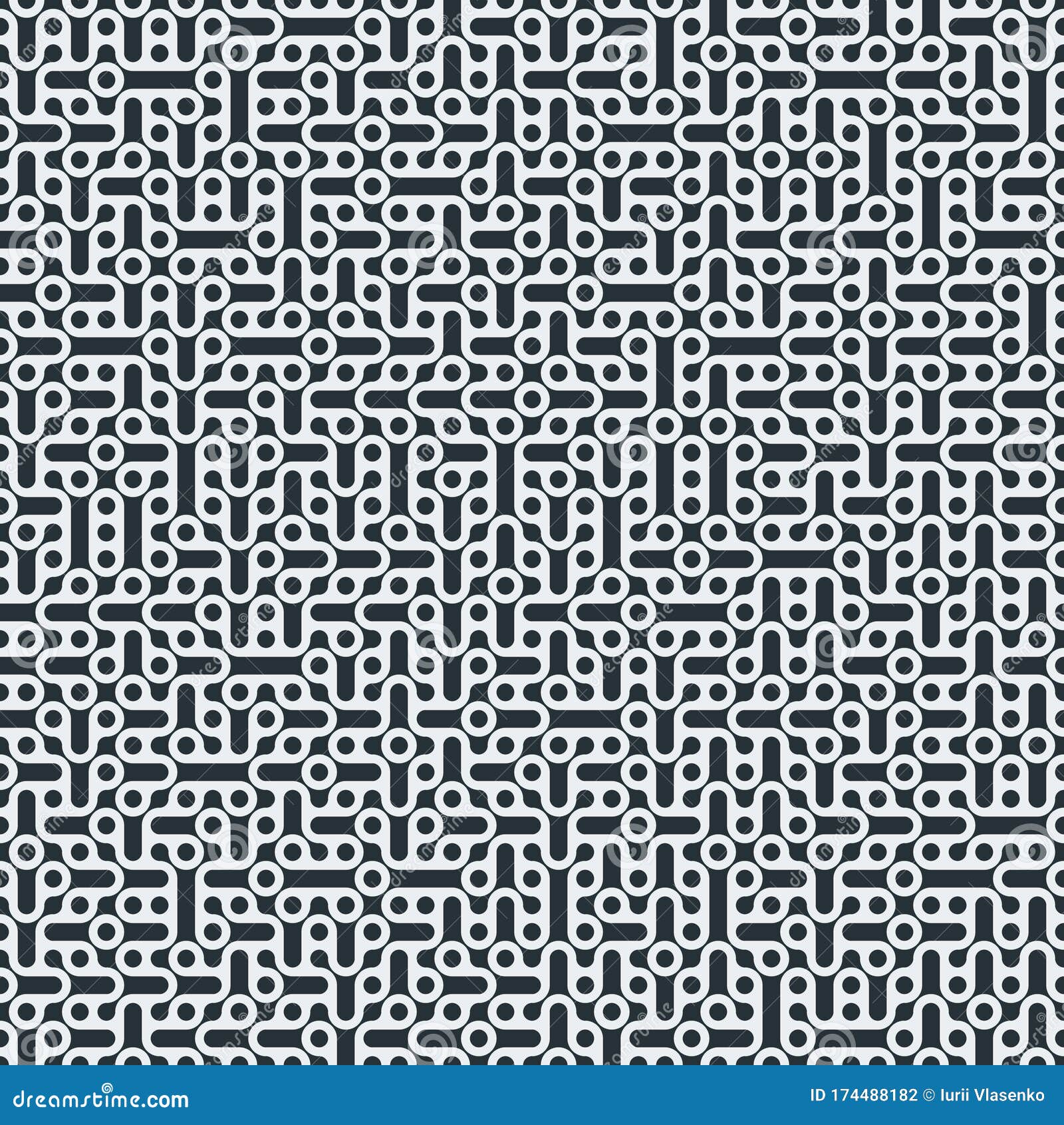 Truchet Random Pattern Generative Tile Art Background Illustration ...