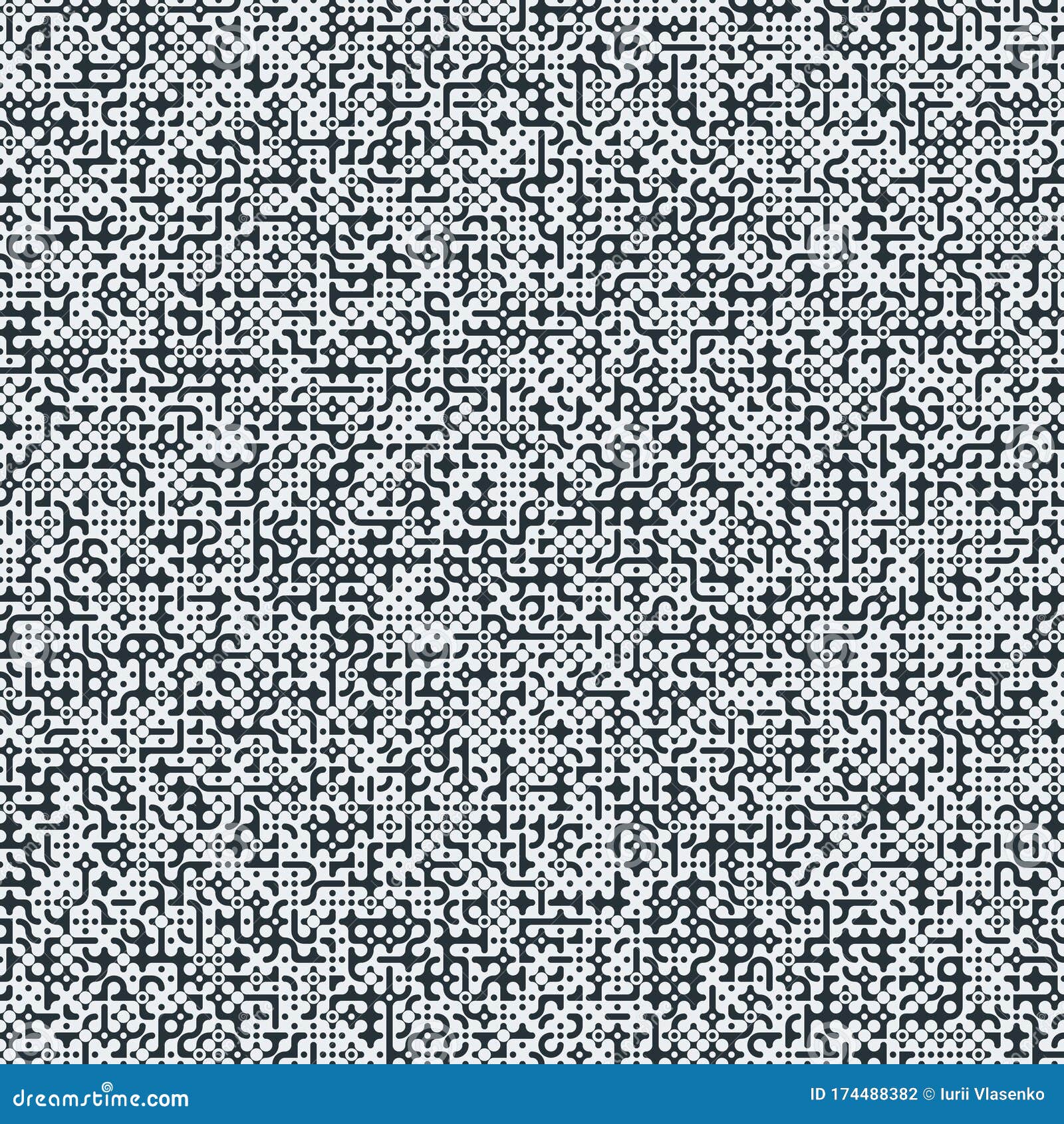 Truchet Random Pattern Generative Tile Art Background Illustration ...