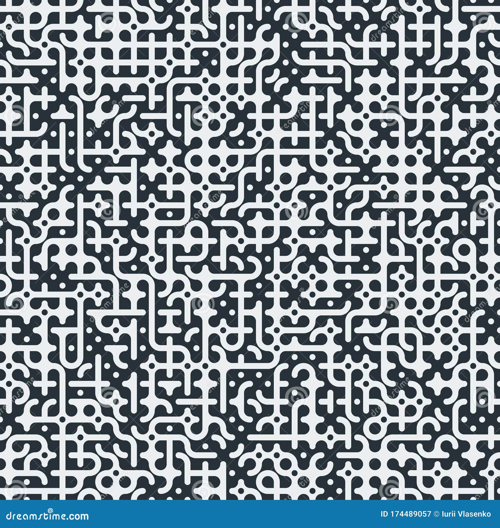 Truchet Random Pattern Generative Tile Art Background Illustration ...