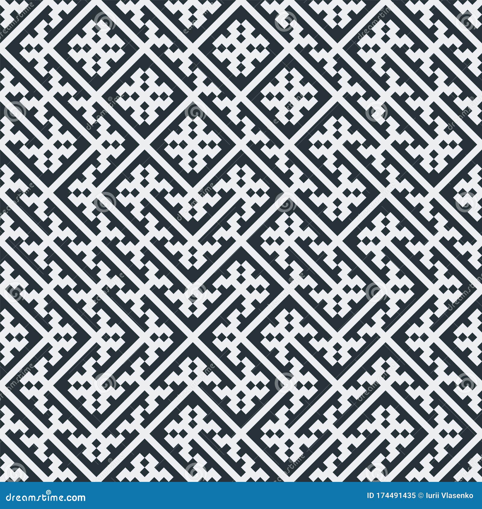 Truchet Random Pattern Generative Tile Art Background Illustration ...