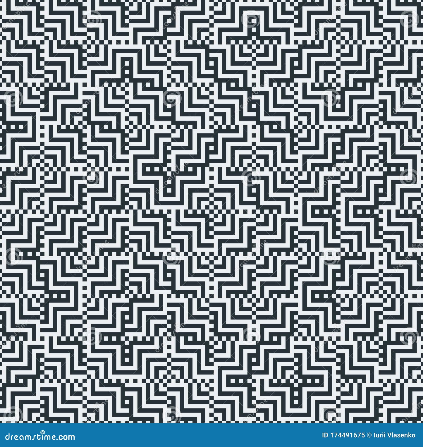 Truchet Random Pattern Generative Tile Art Background Illustration ...