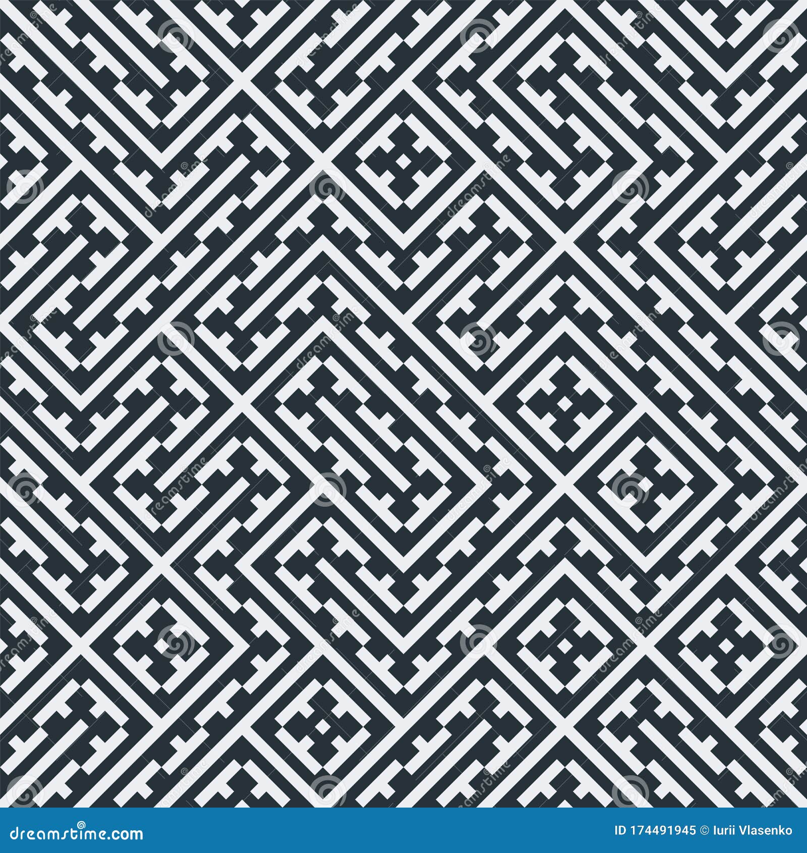 Truchet Random Pattern Generative Tile Art Background Illustration ...