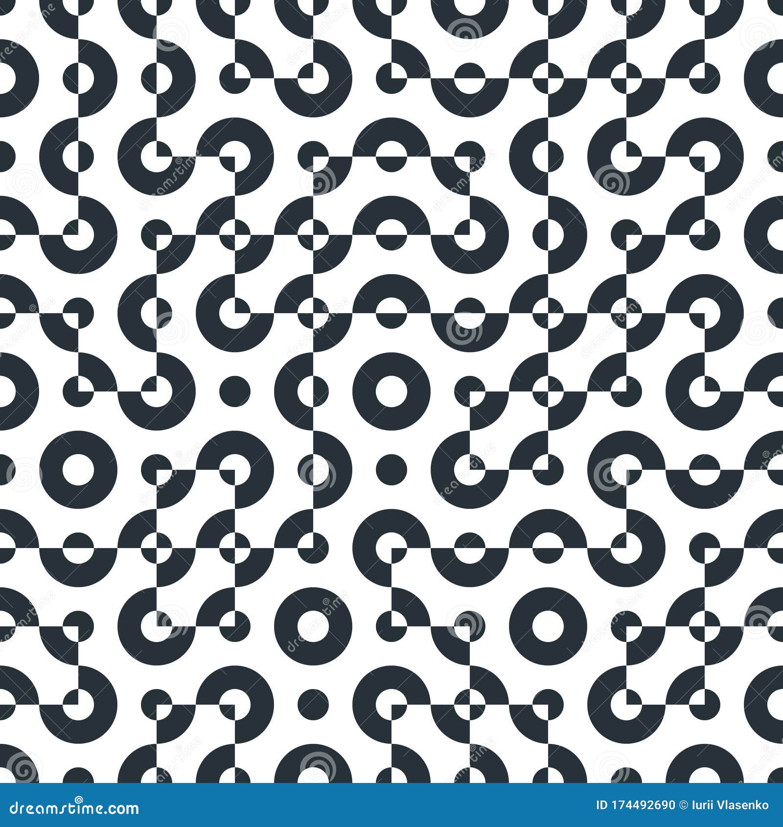 Truchet Random Pattern Generative Tile Art Background Illustration ...