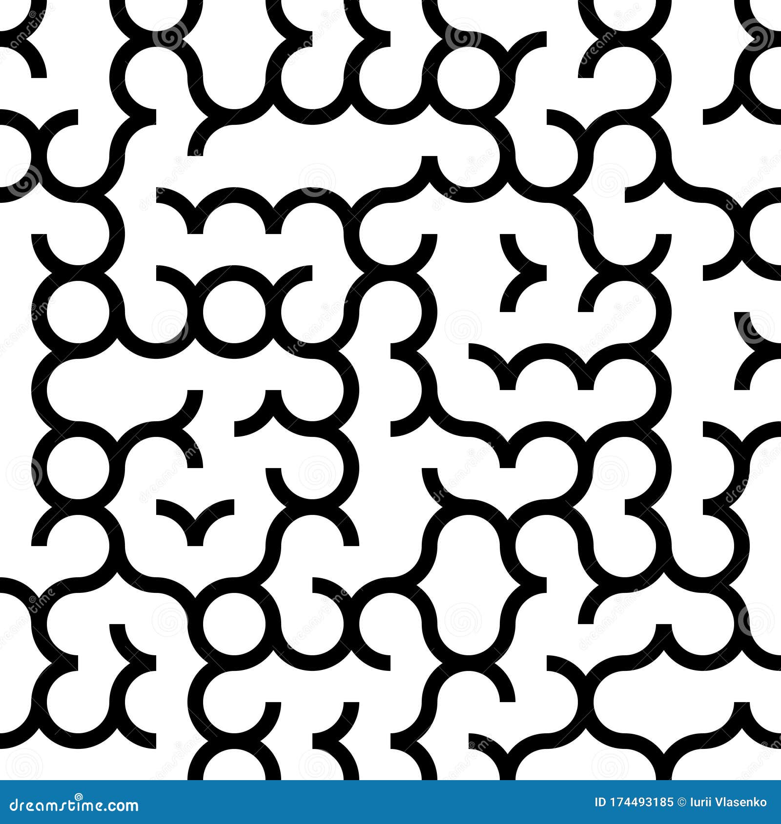 Truchet Random Pattern Generative Tile Art Background Illustration ...