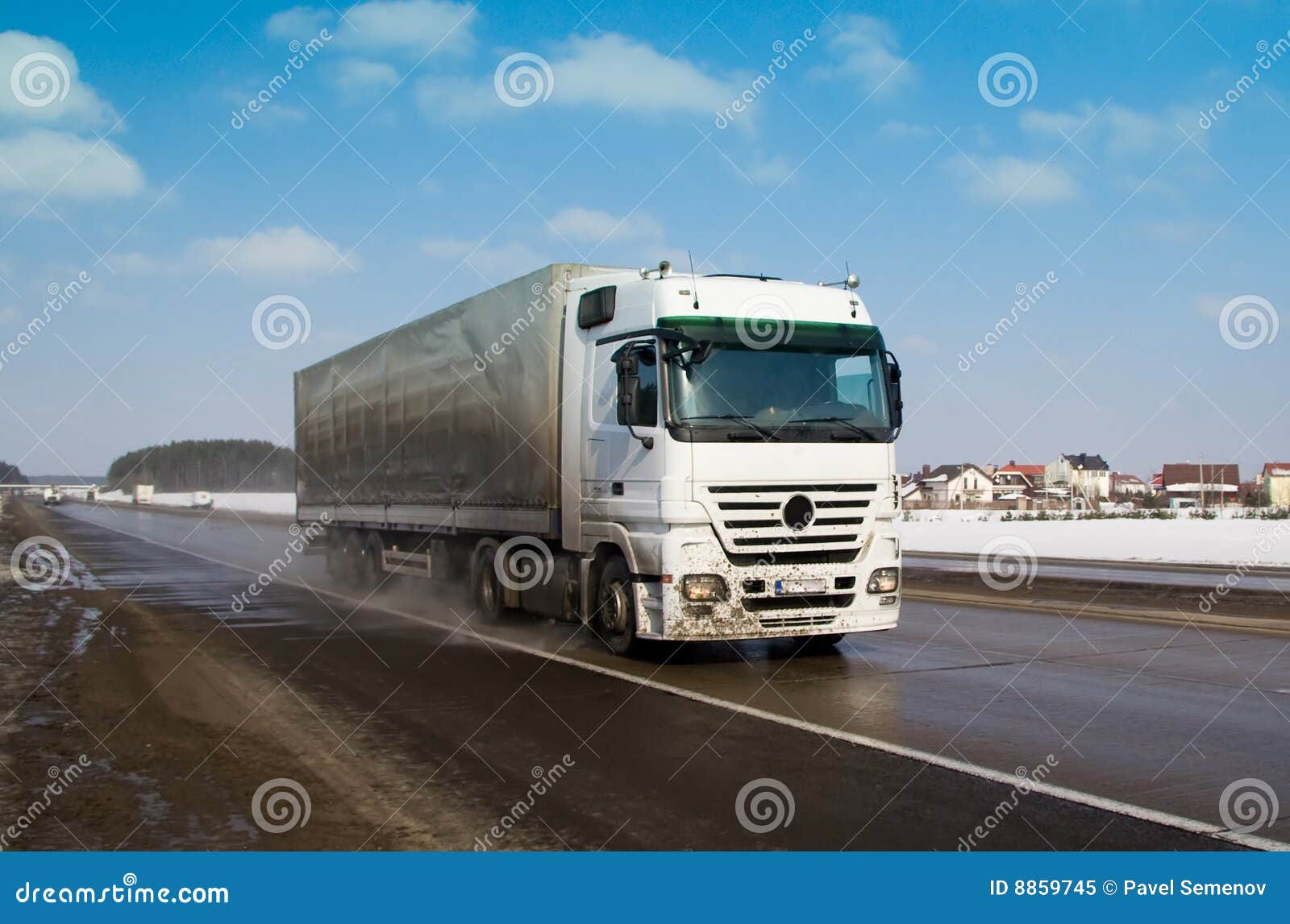 Truck stock image. Image of cargo, land, loading, road - 8859745