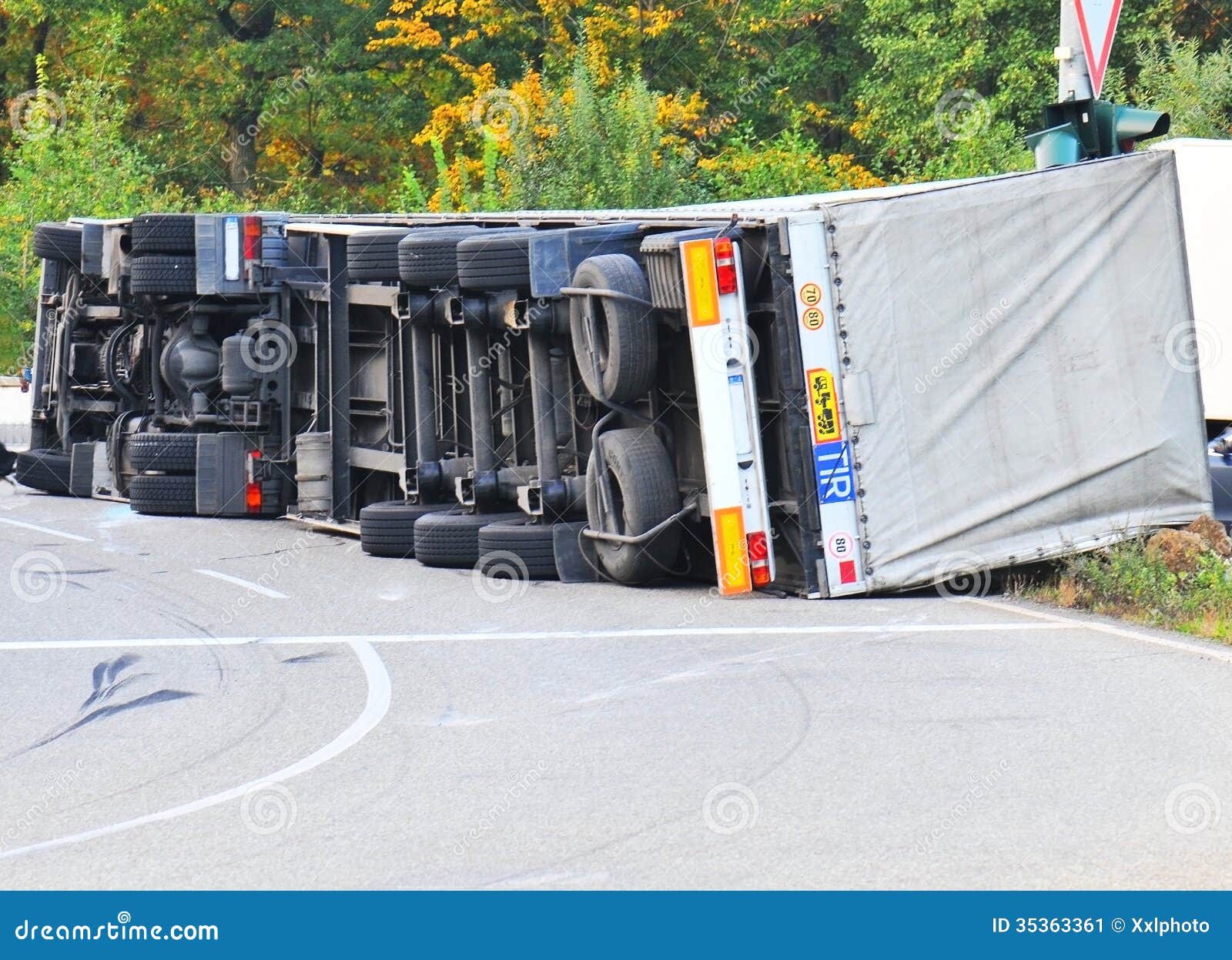 Truck accident stock image. Image of blood, police, industry - 35363361