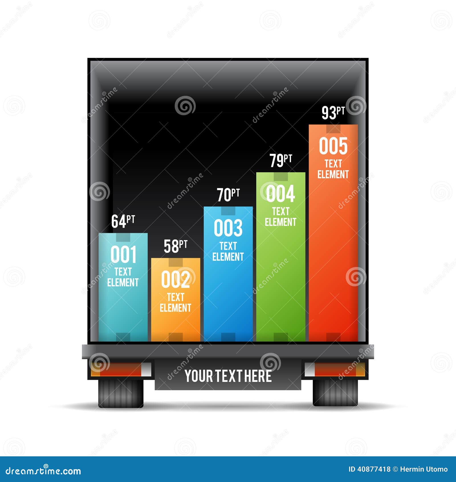 Truck Back Distribution Bar Graphic Stock Vector - Illustration of ...