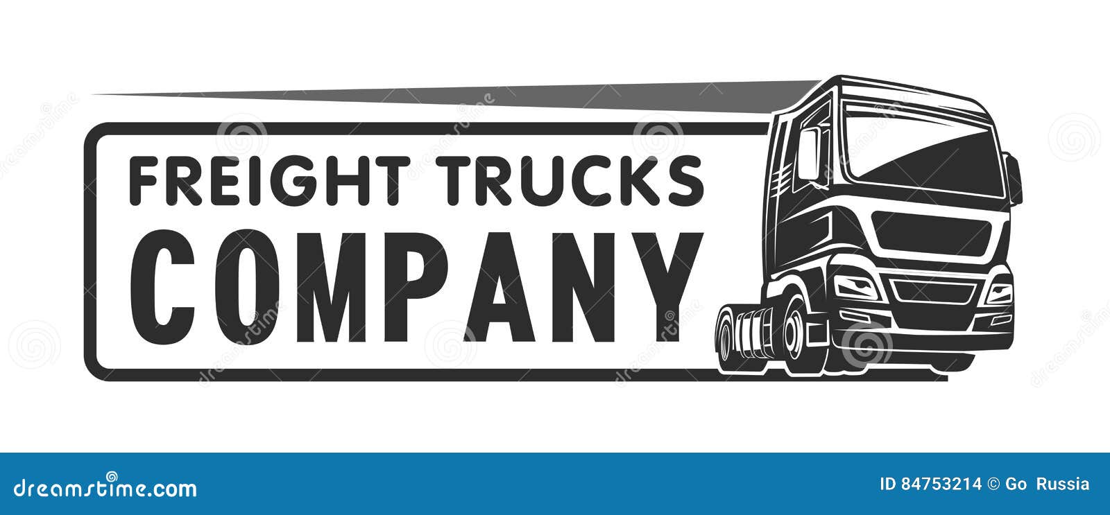 Truck Cargo Freight Company Logo Template Stock Vector - Illustration ...