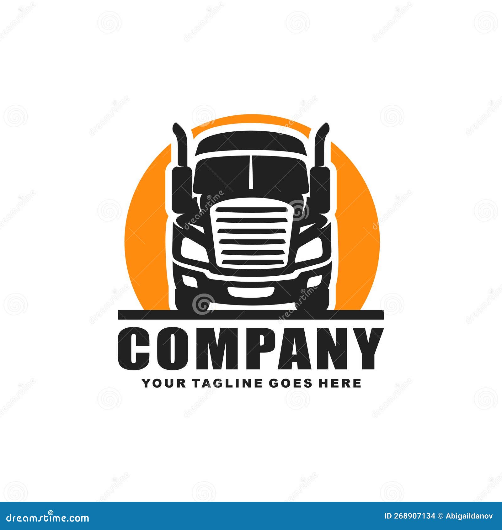 Truck Transportation Logo Design Stock Vector - Illustration of heavy ...