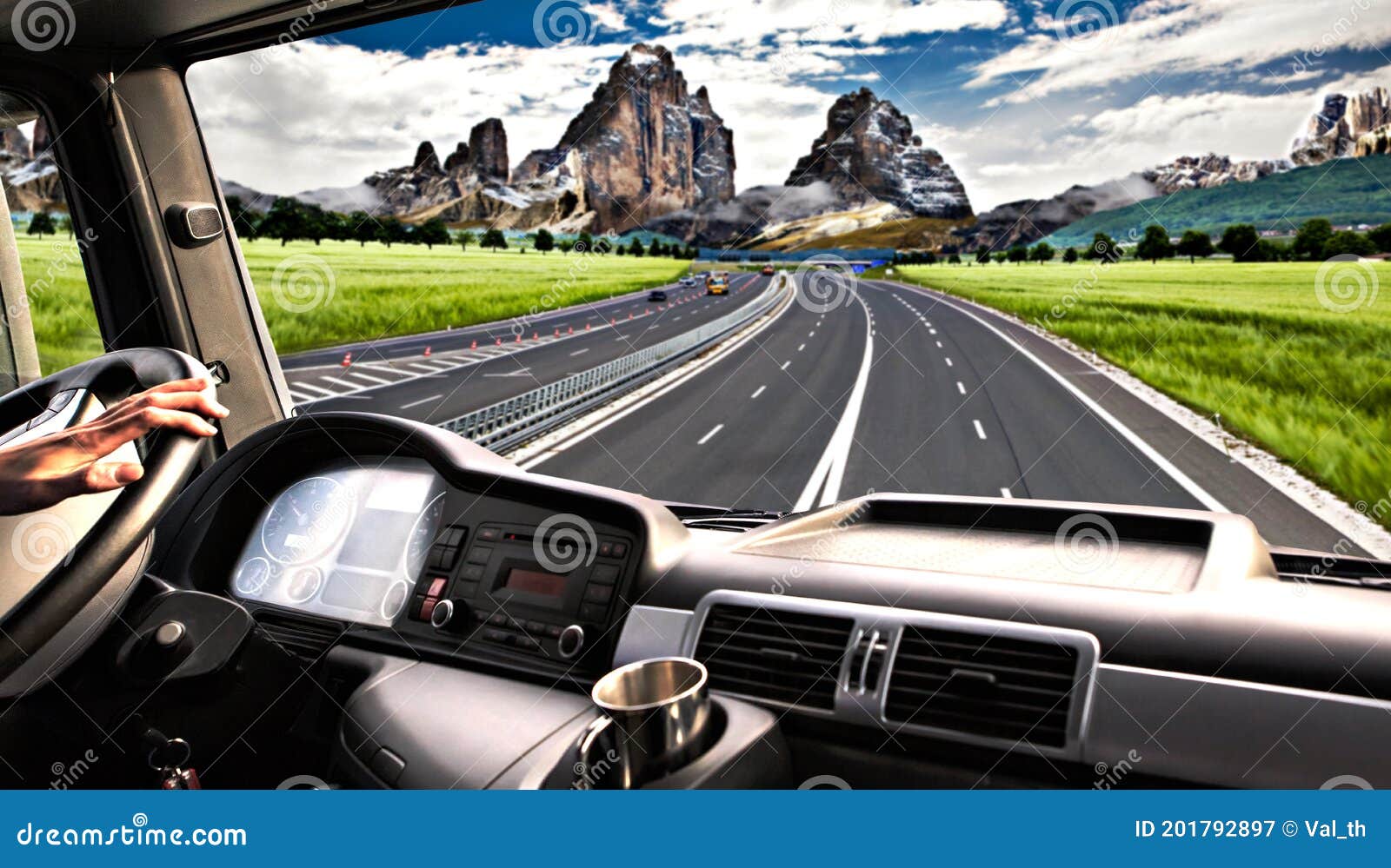 The truck cockpit stock image. Image of logistic, cockpit - 201792897