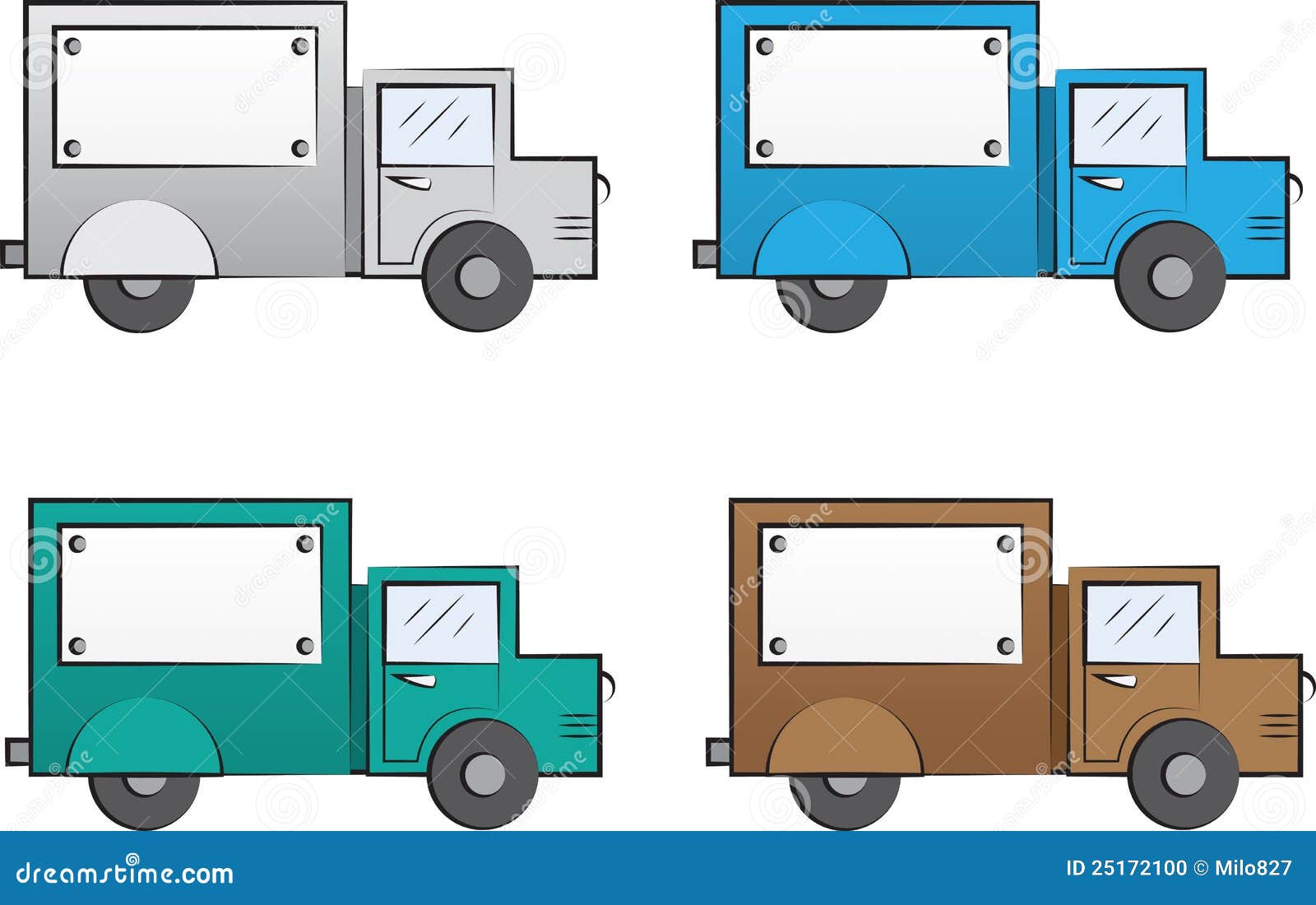 Truck Colors stock vector. Illustration of blue, package - 25172100