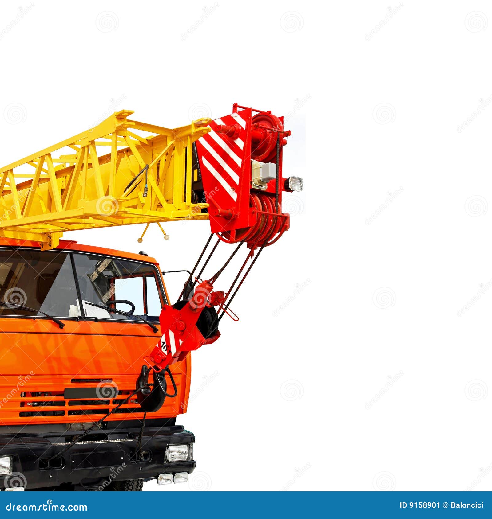 Truck crane stock image. Image of machine, industry, tractor - 9158901