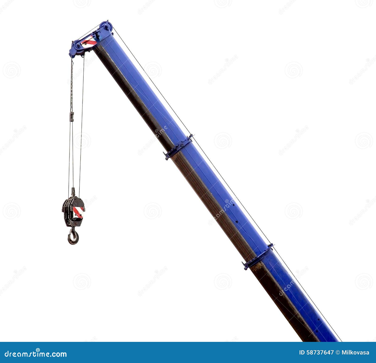 Truck crane with hook stock image. Image of freight, lift - 58737647
