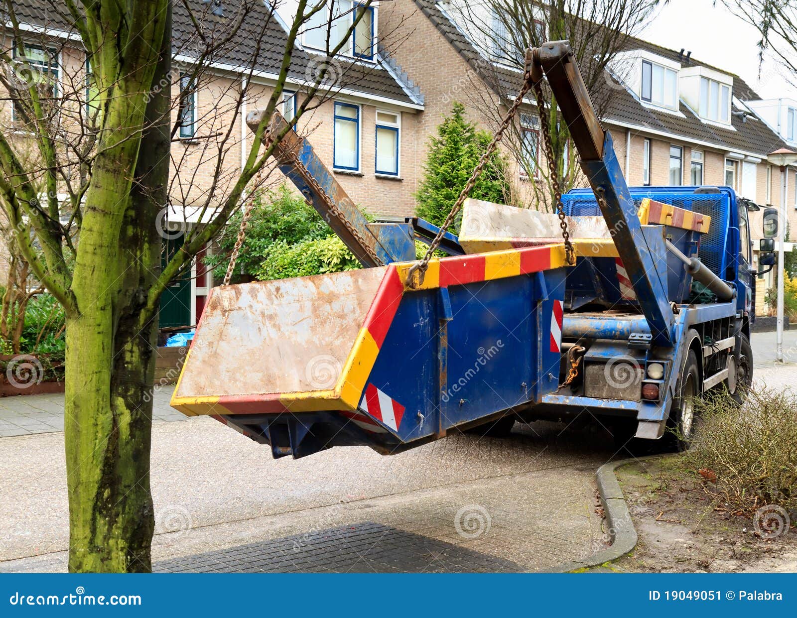 Waste Container On The Sorting Line Of A Recycling Plant. The Process ...