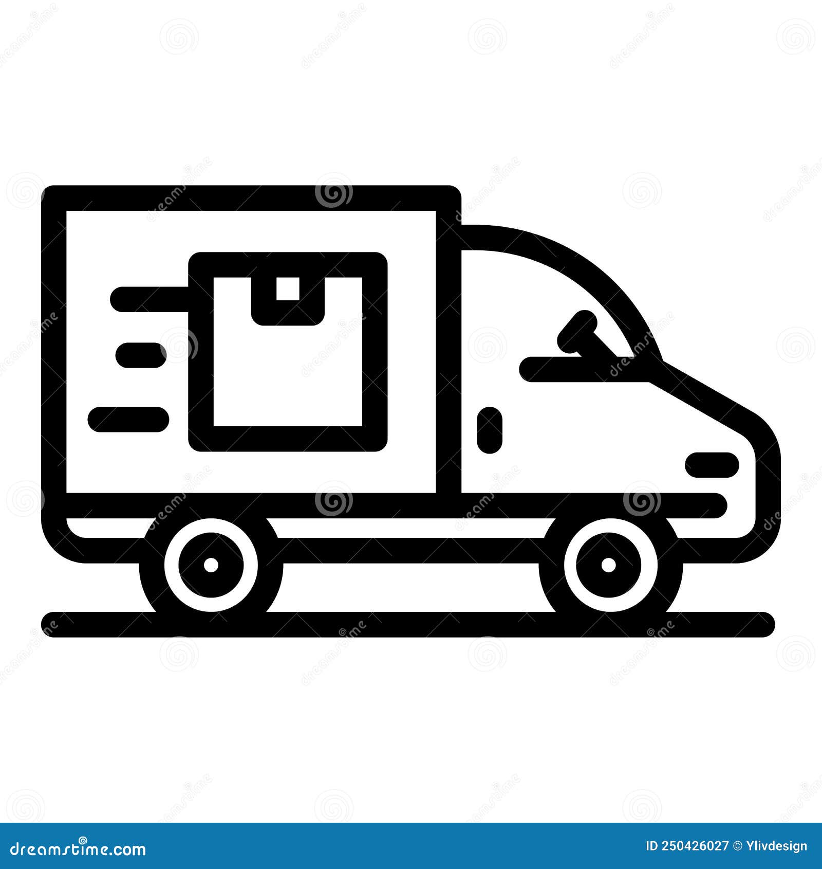 Truck Delivery Icon Outline Vector. Export Port Stock Vector ...