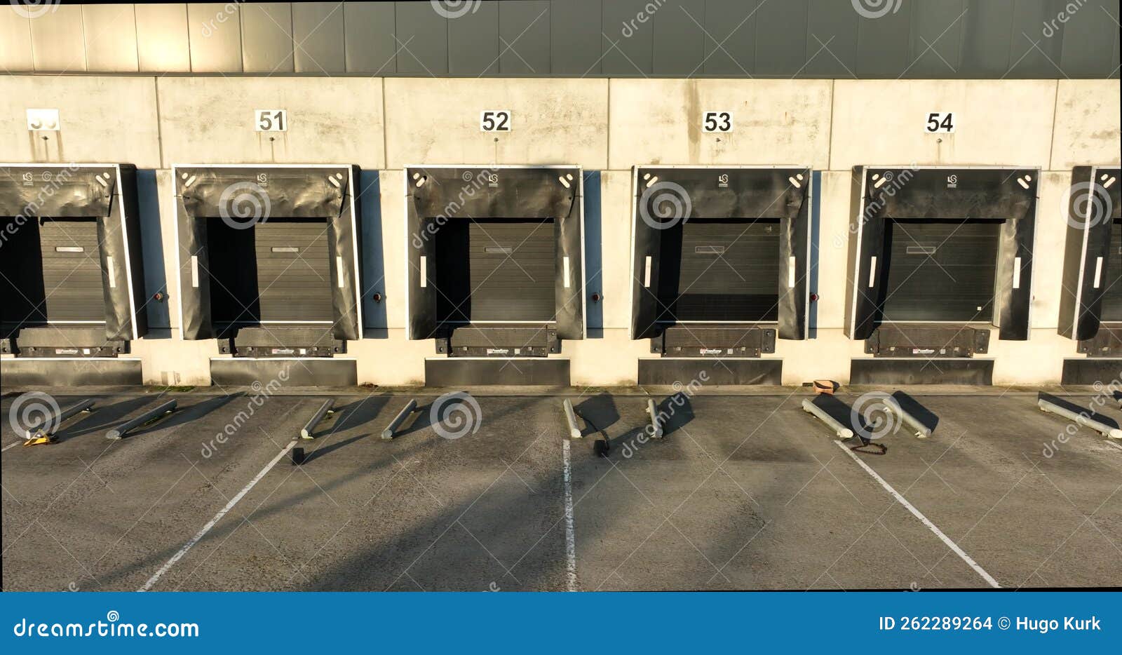 Truck Dock Platform. Cargo Loading Paltform for Trucks Stock Footage ...