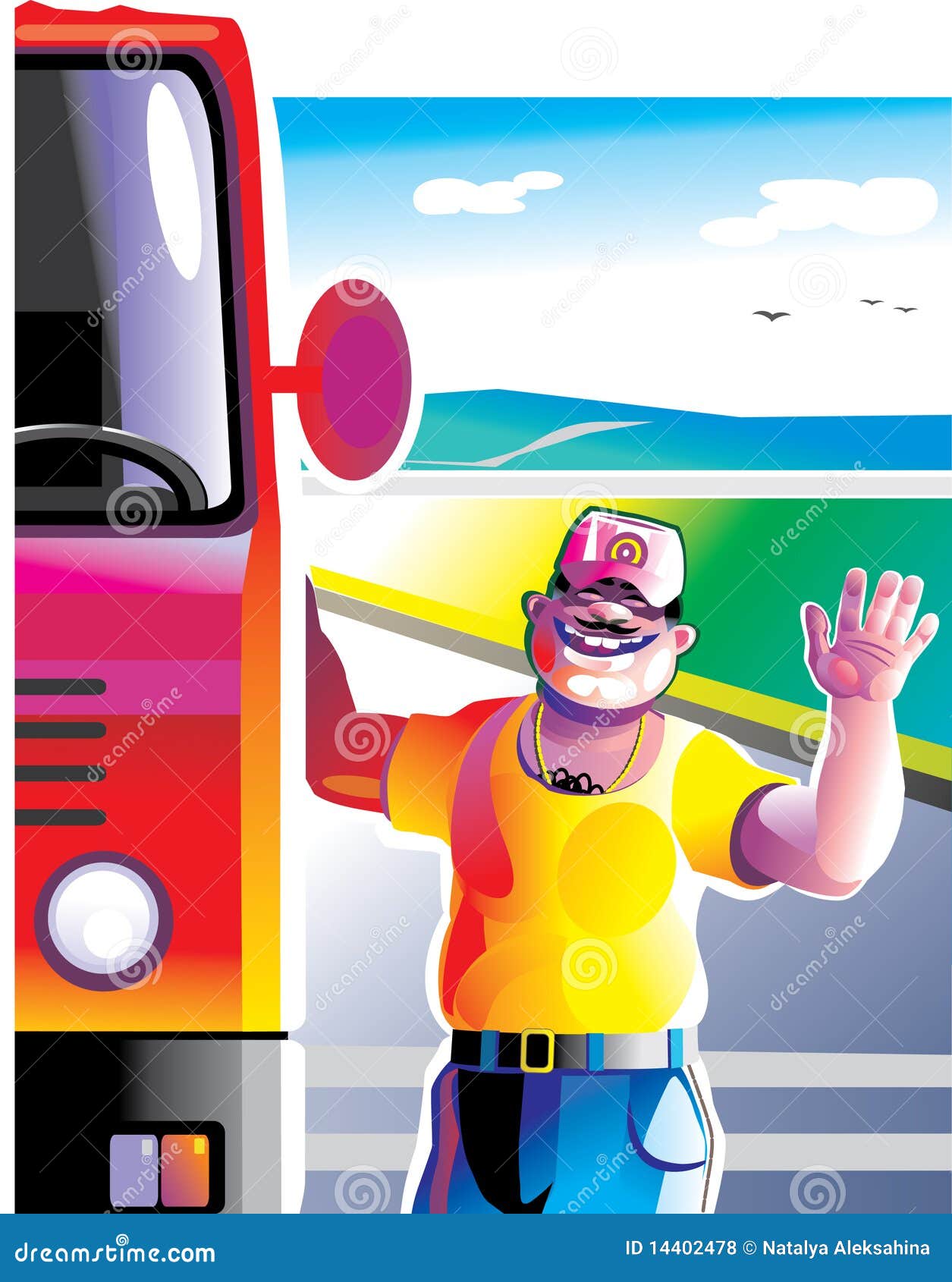 Truck Driver Vector. Animated Trucker Character Creation Set. Full ...