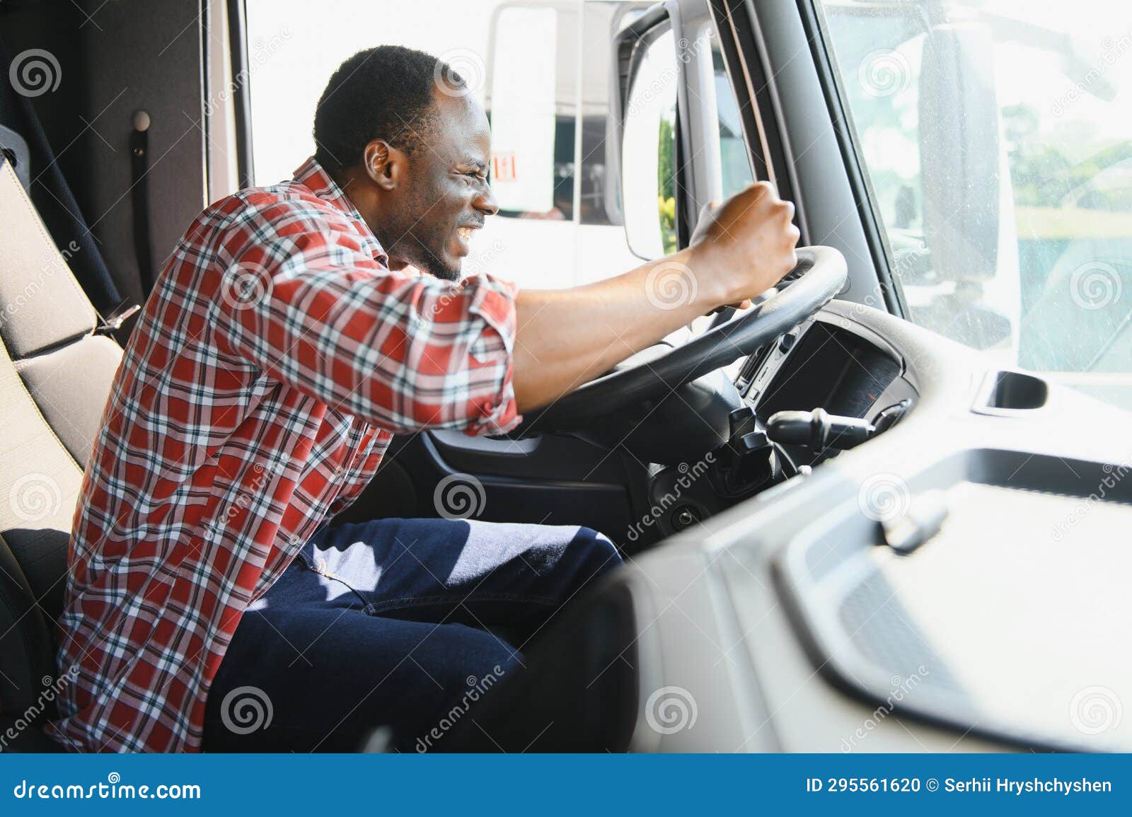 Truck Driver Gets Angry while Driving Stock Photo - Image of accident ...
