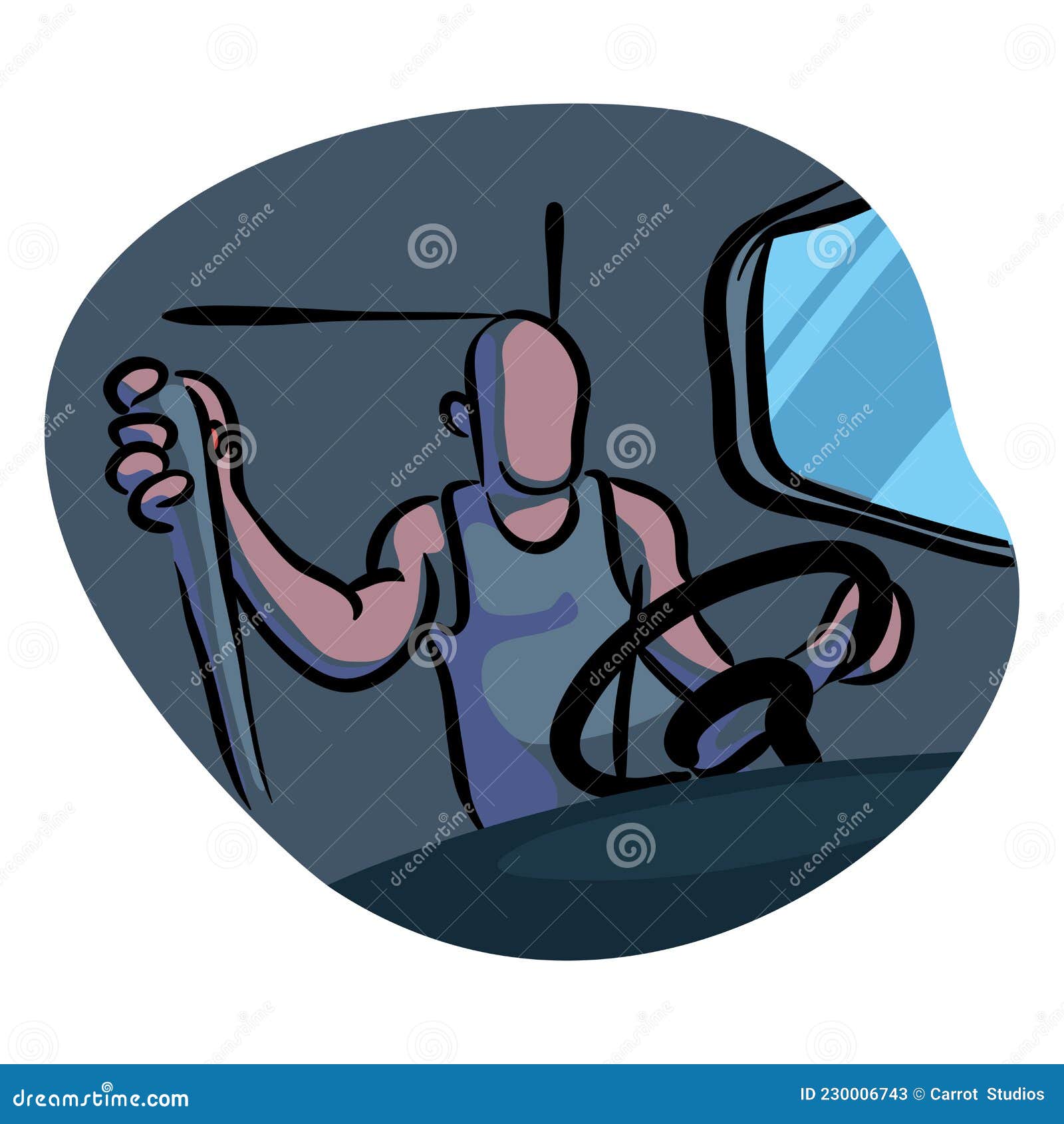 Truck Driver illustration stock illustration. Illustration of people ...