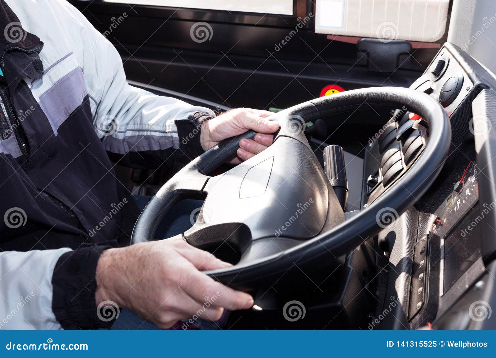 Truck driver. Trucker. stock image. Image of safety - 141315525