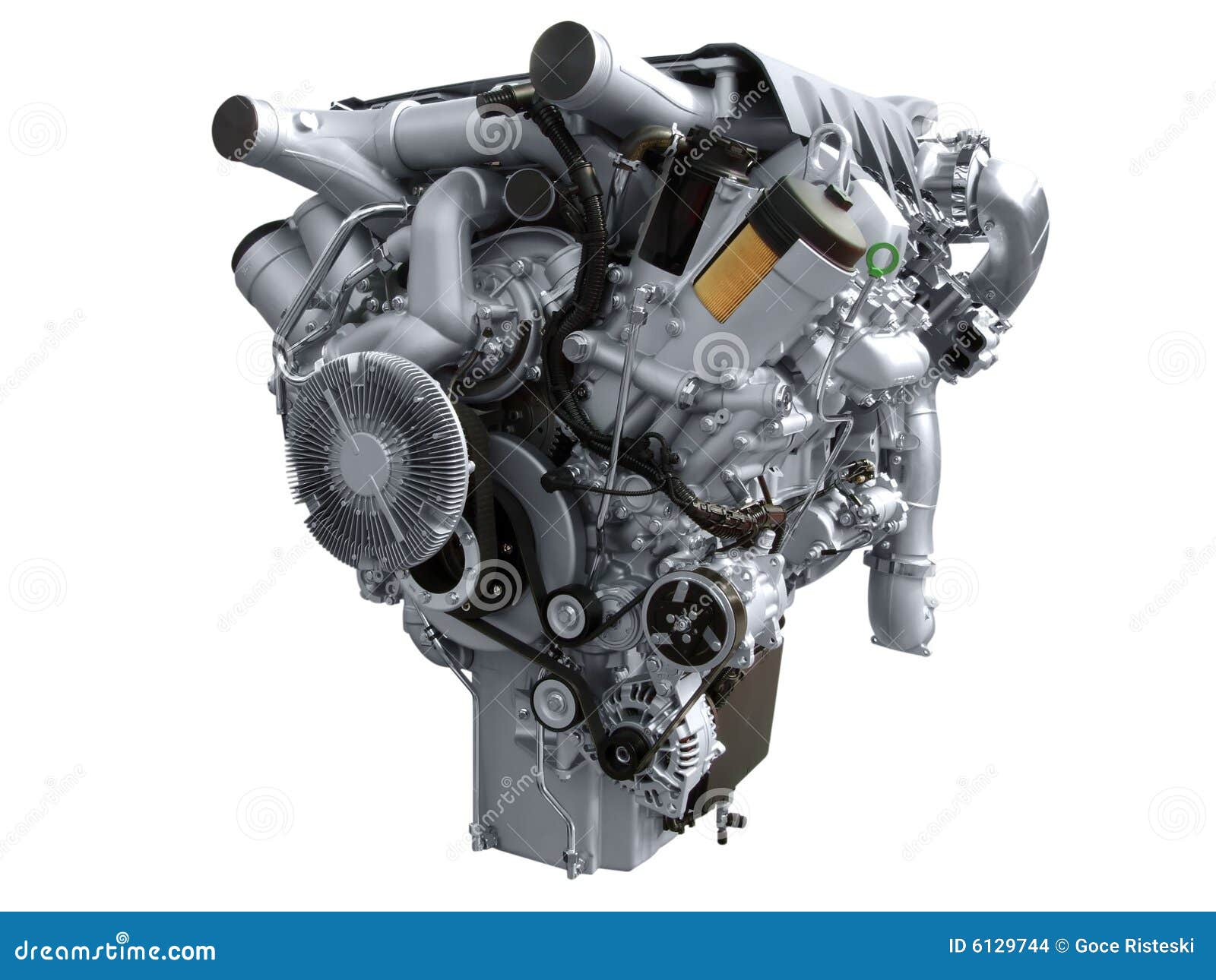 New Bus Or Truck Car Engine Texture Background. Modern Heavy Duty Truck ...