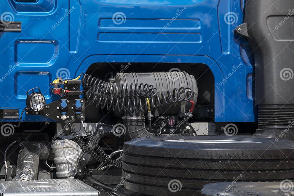 Truck Engine Part - Close Up Image of an Internal Combustion Engine ...