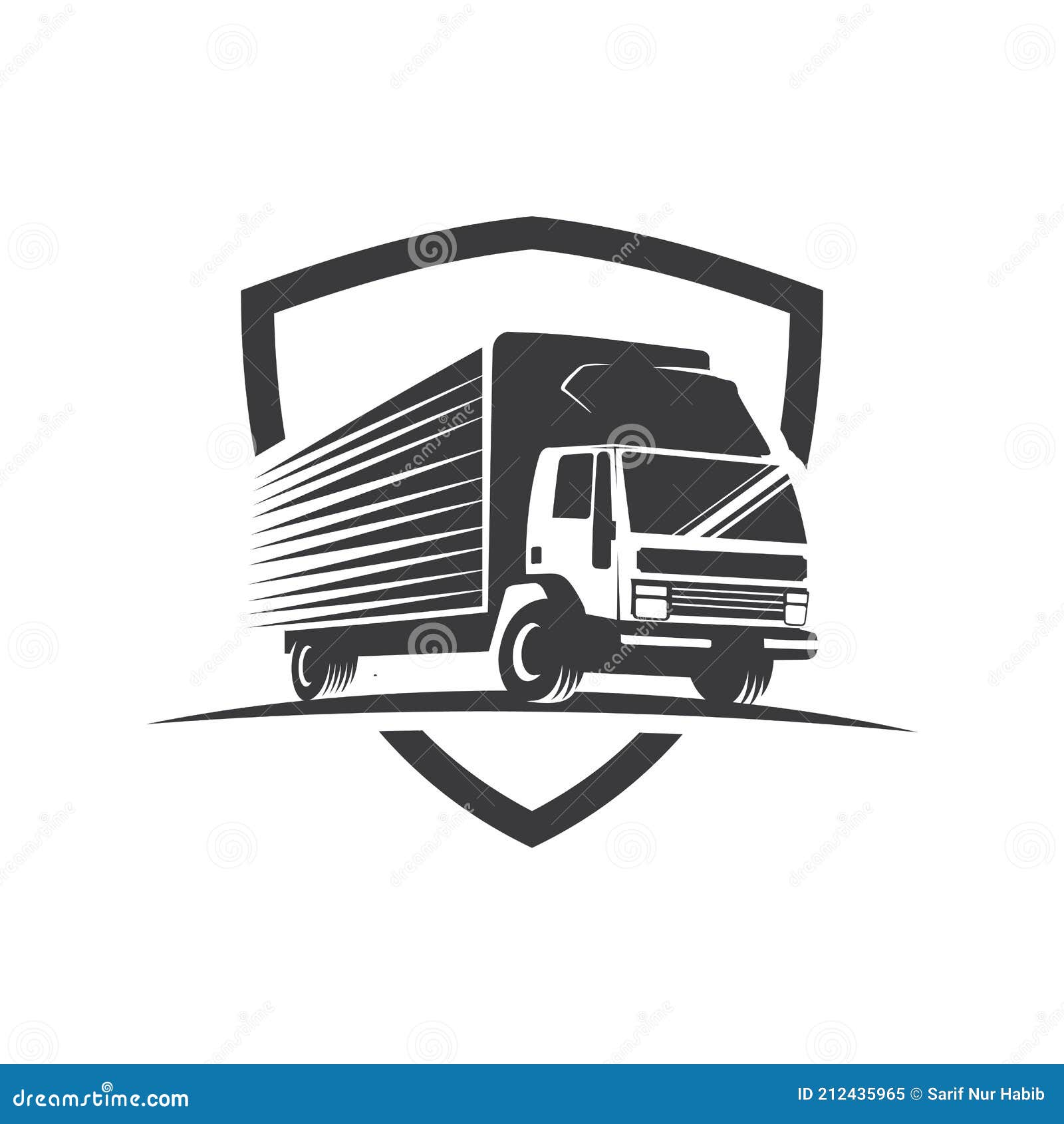 Truck Express Logo Design Template Stock Vector - Illustration of ...