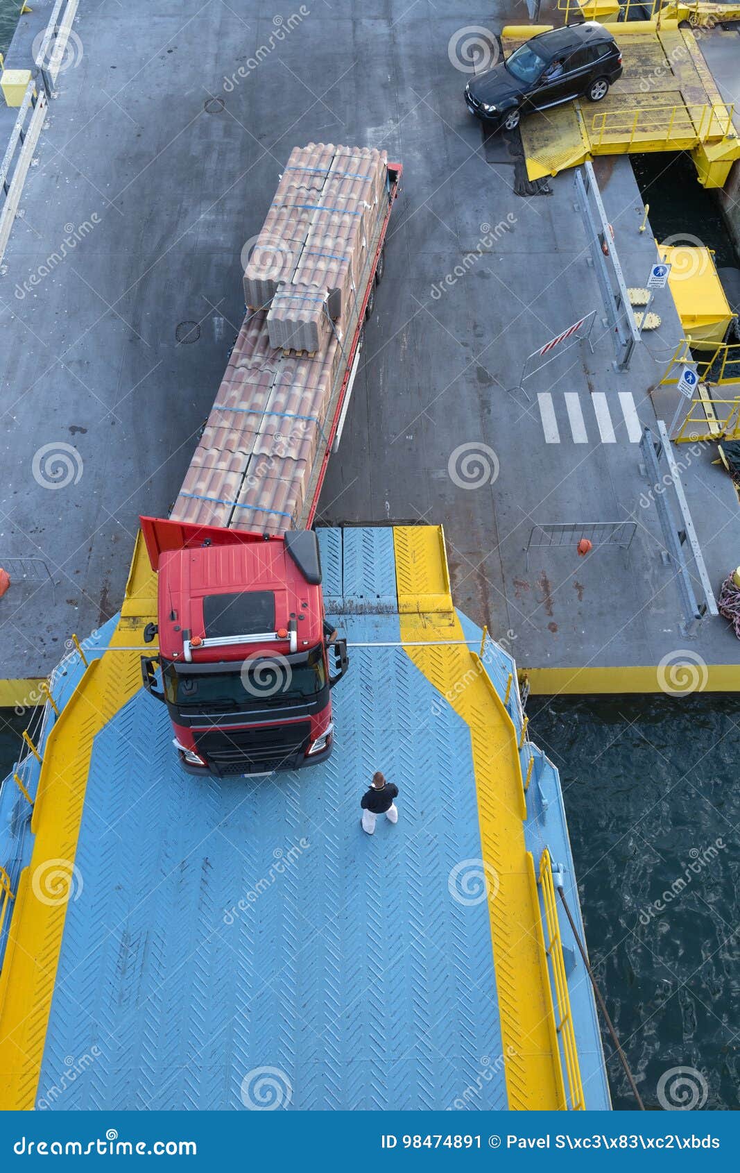 Ferry Ramp Warning Sign Stock Image | CartoonDealer.com #92820349
