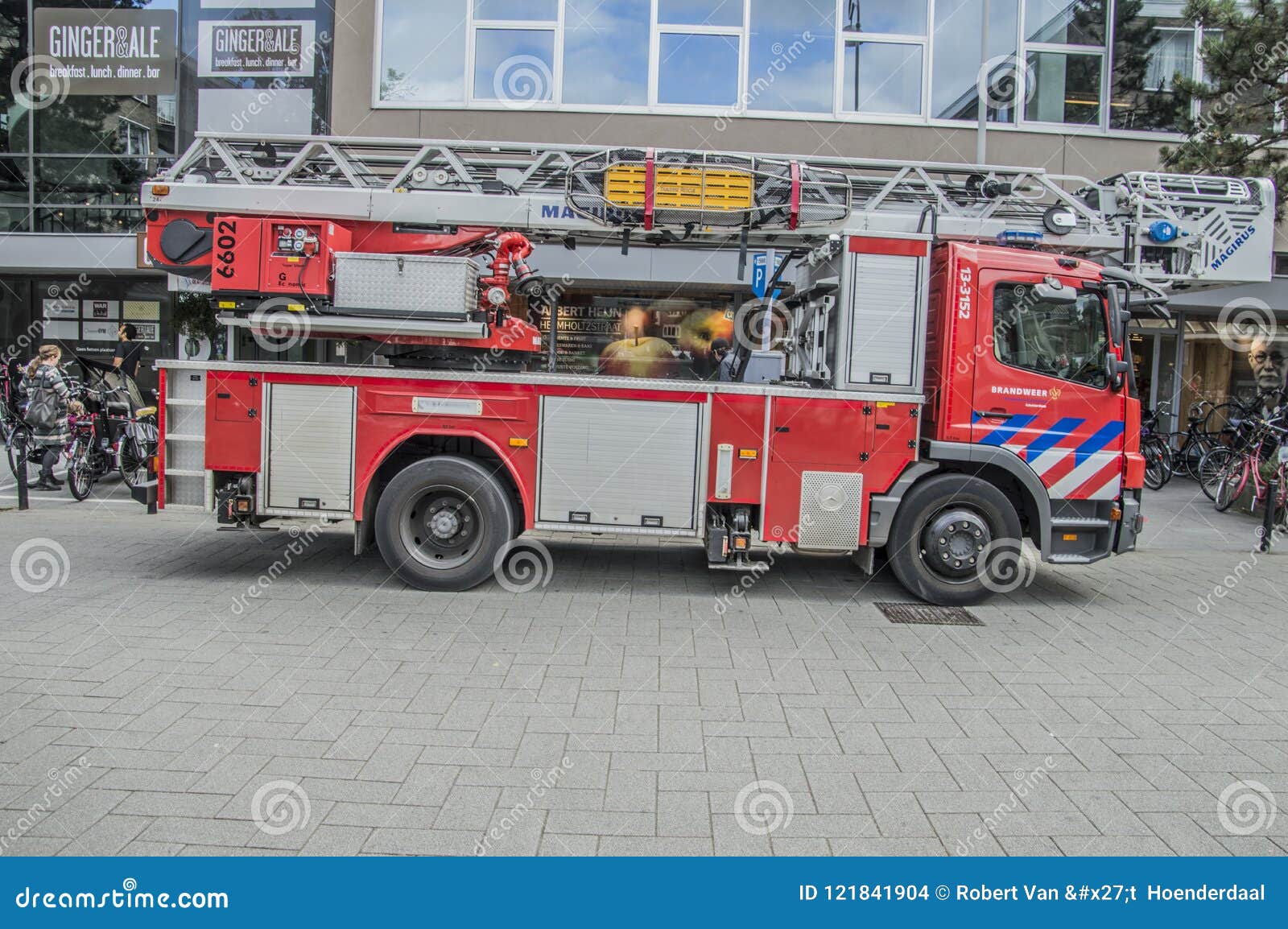 A Truck from the Fire Department of Amsterdam the Netherlands Editorial ...