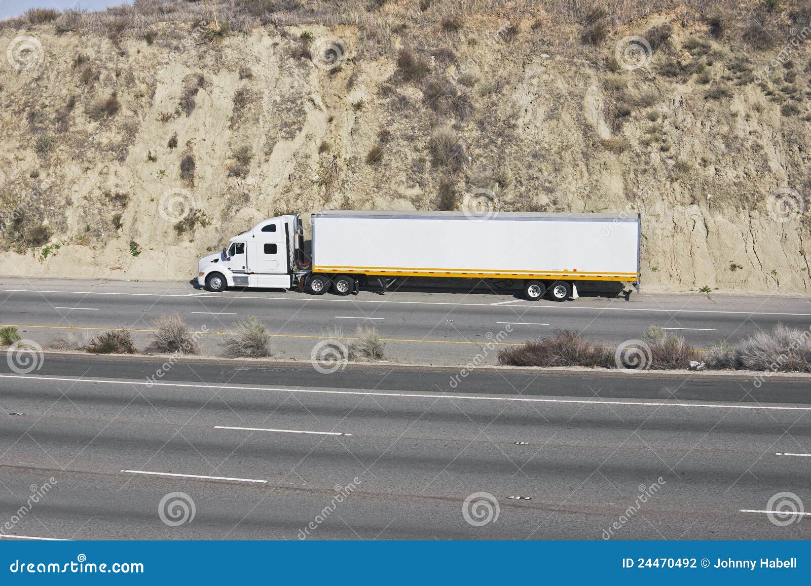 Truck on a Freeway stock photo. Image of driver, fuel - 24470492