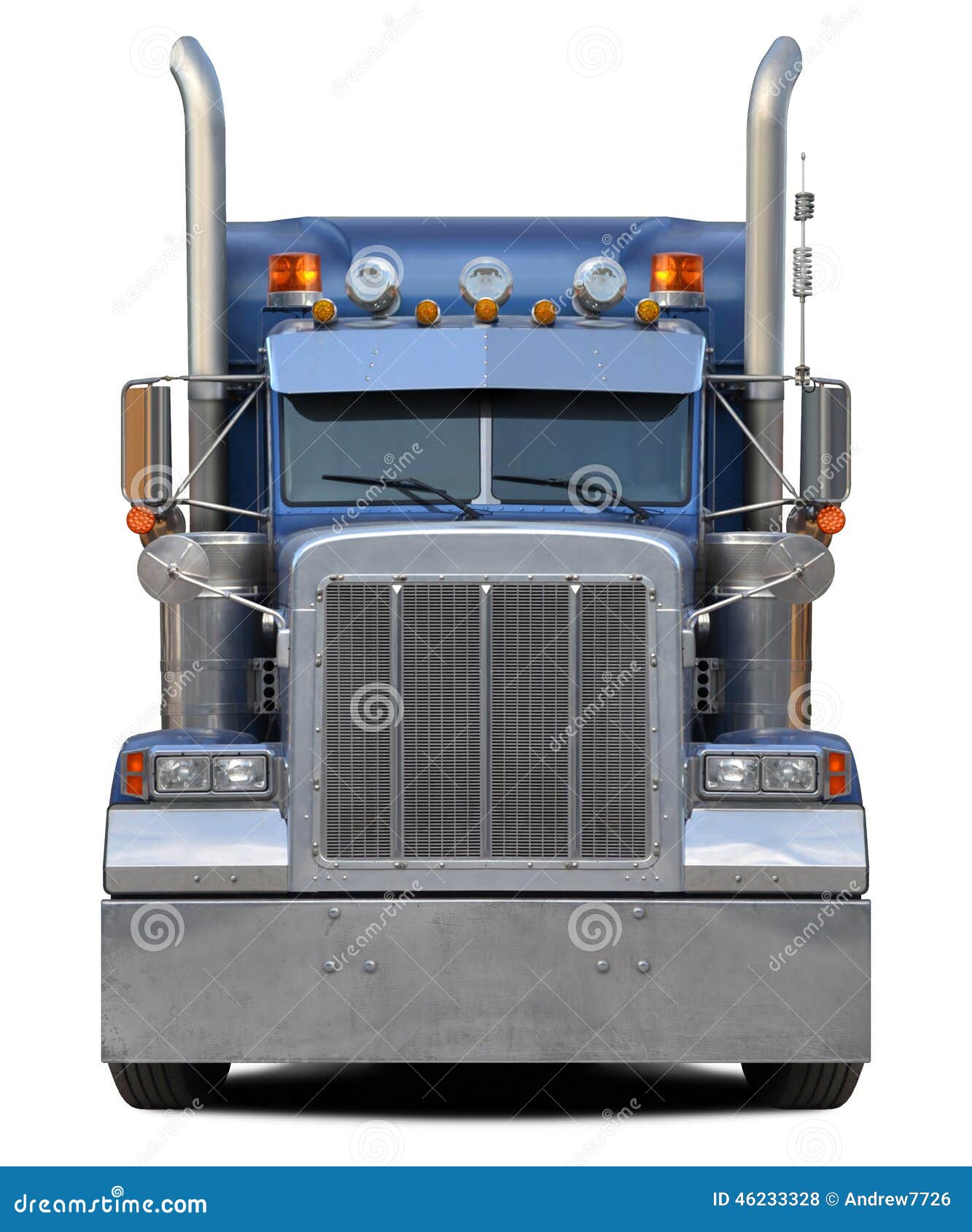 Red Truck Front View. Royalty-Free Stock Photography | CartoonDealer ...