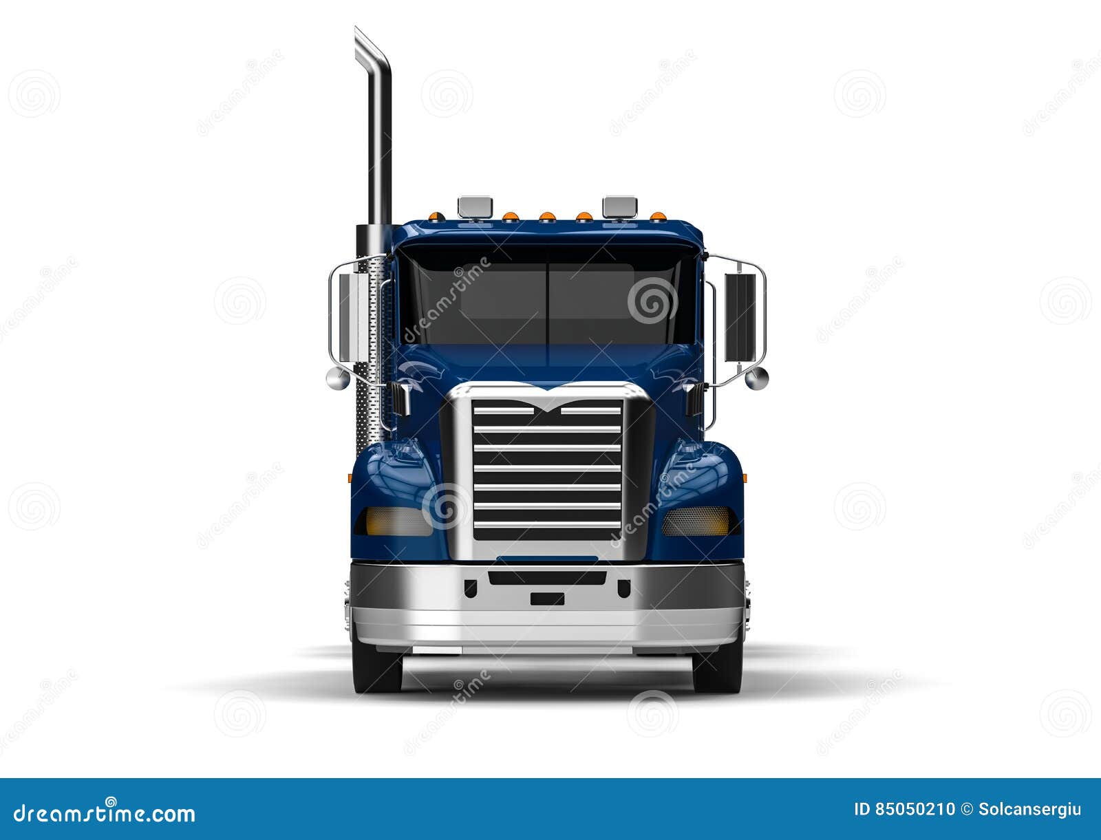 Truck front view stock illustration. Illustration of cargo - 85050210