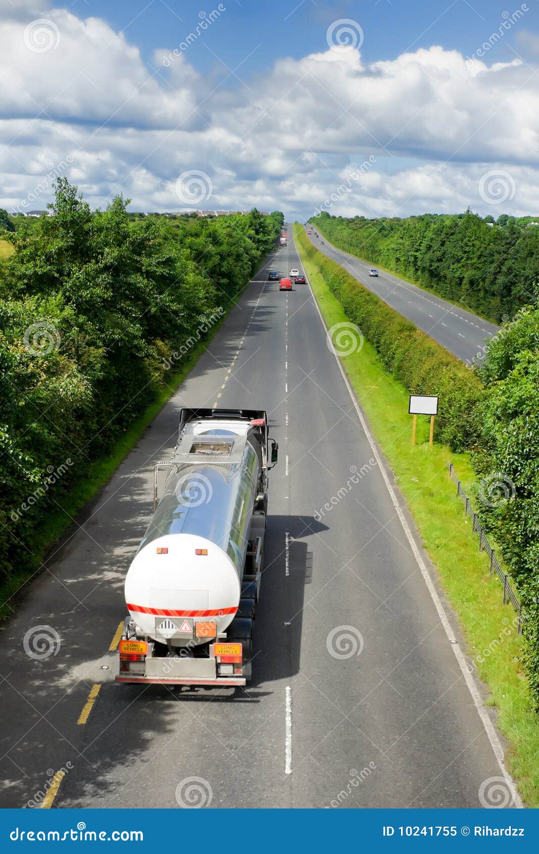 Truck with Fuel Tank on Highway Stock Image - Image of tanker, vehicle ...