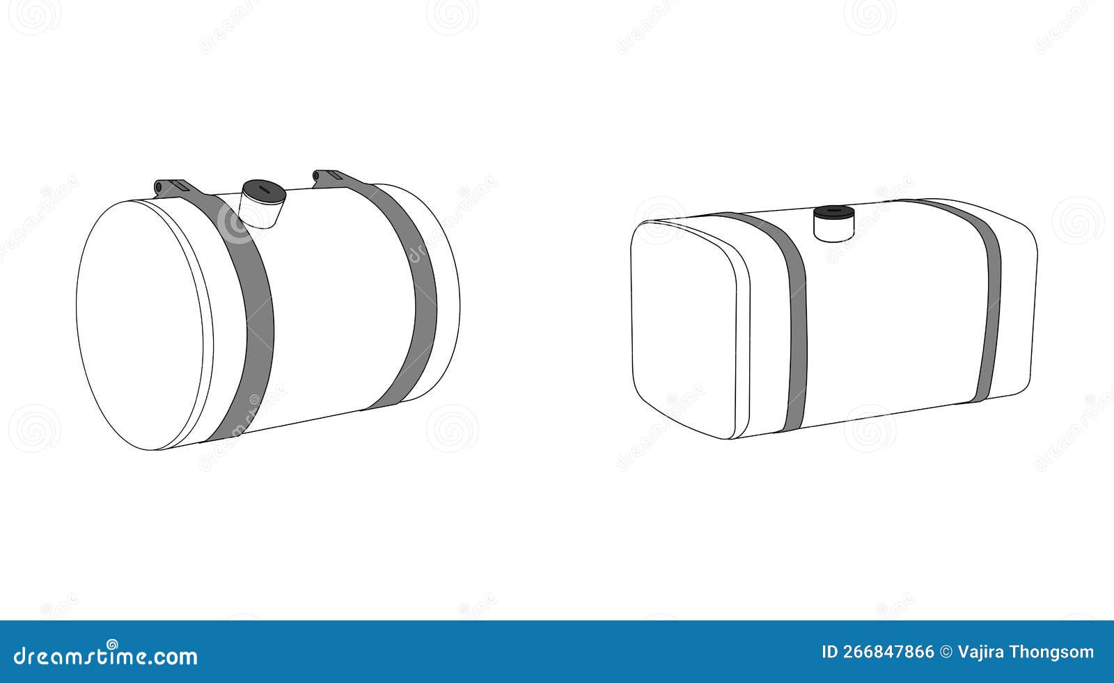 Truck, Fuel Cistern Vector Icons, Infographic Template, Set Of Flat ...