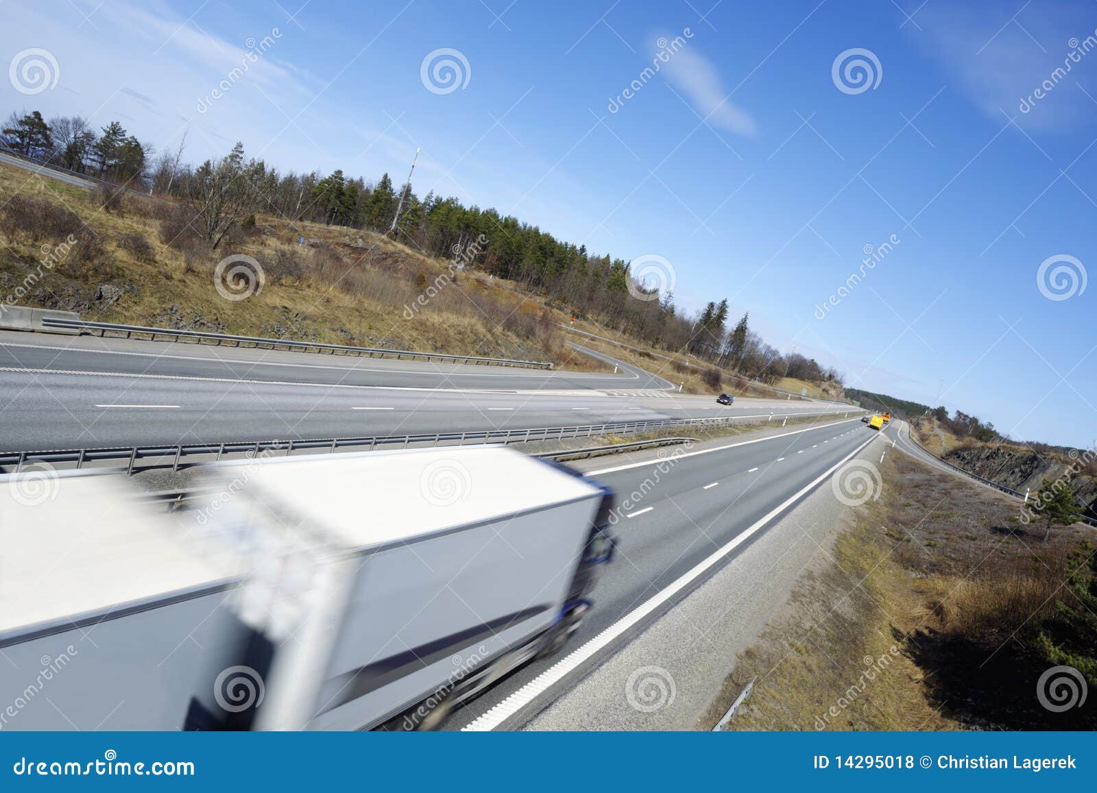 Truck at full speed stock photo. Image of countryside - 14295018