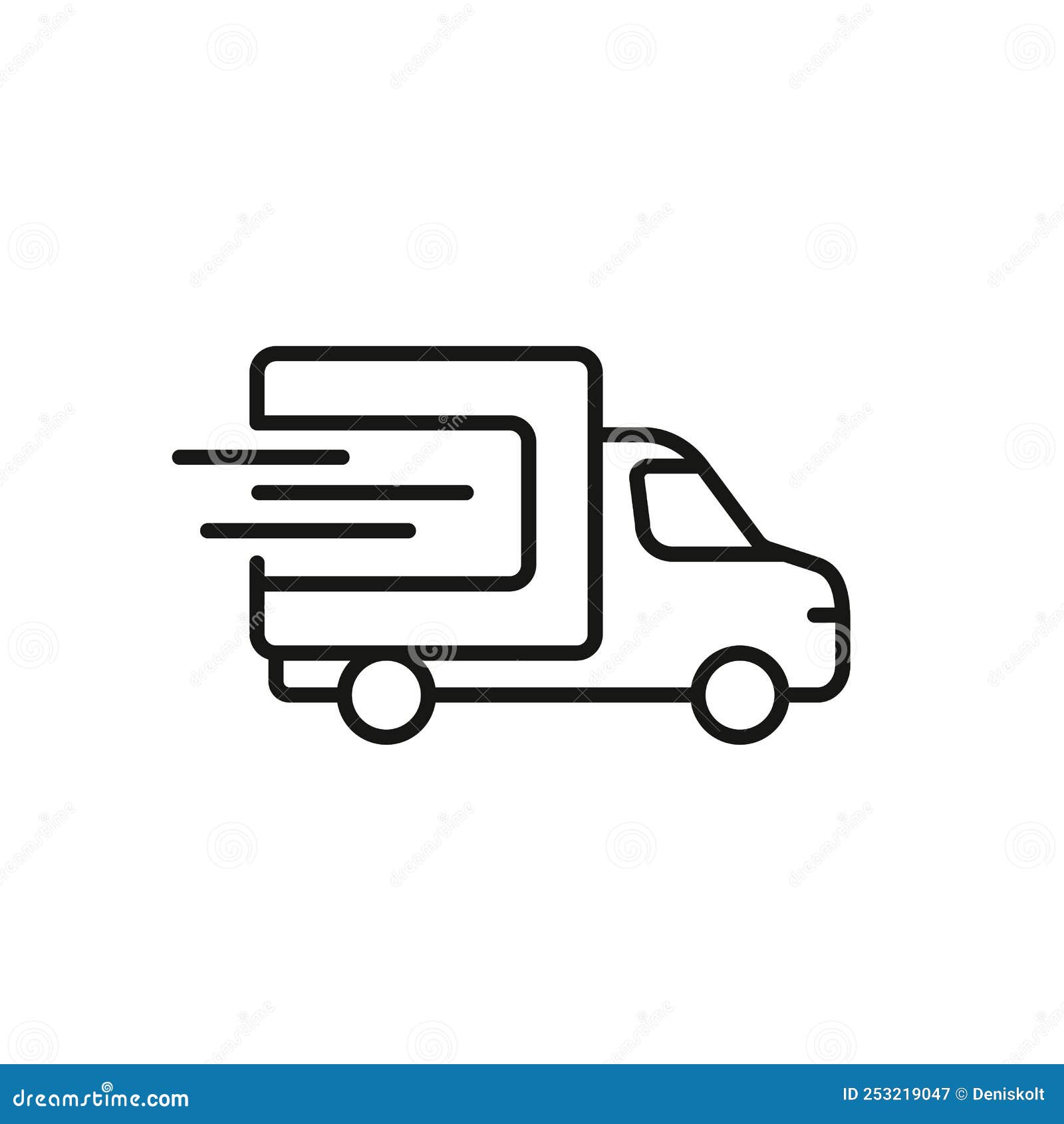 Truck Icon. Delivery Service Symbol Stock Vector - Illustration of ...